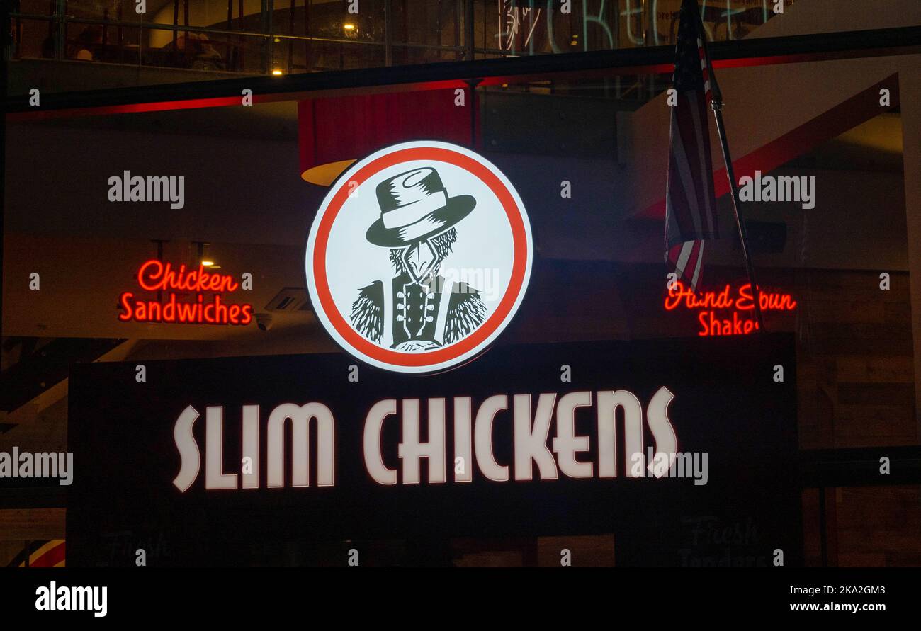 Slim Chickens, a restaurant on the top level of Liverpool ONE Stock ...
