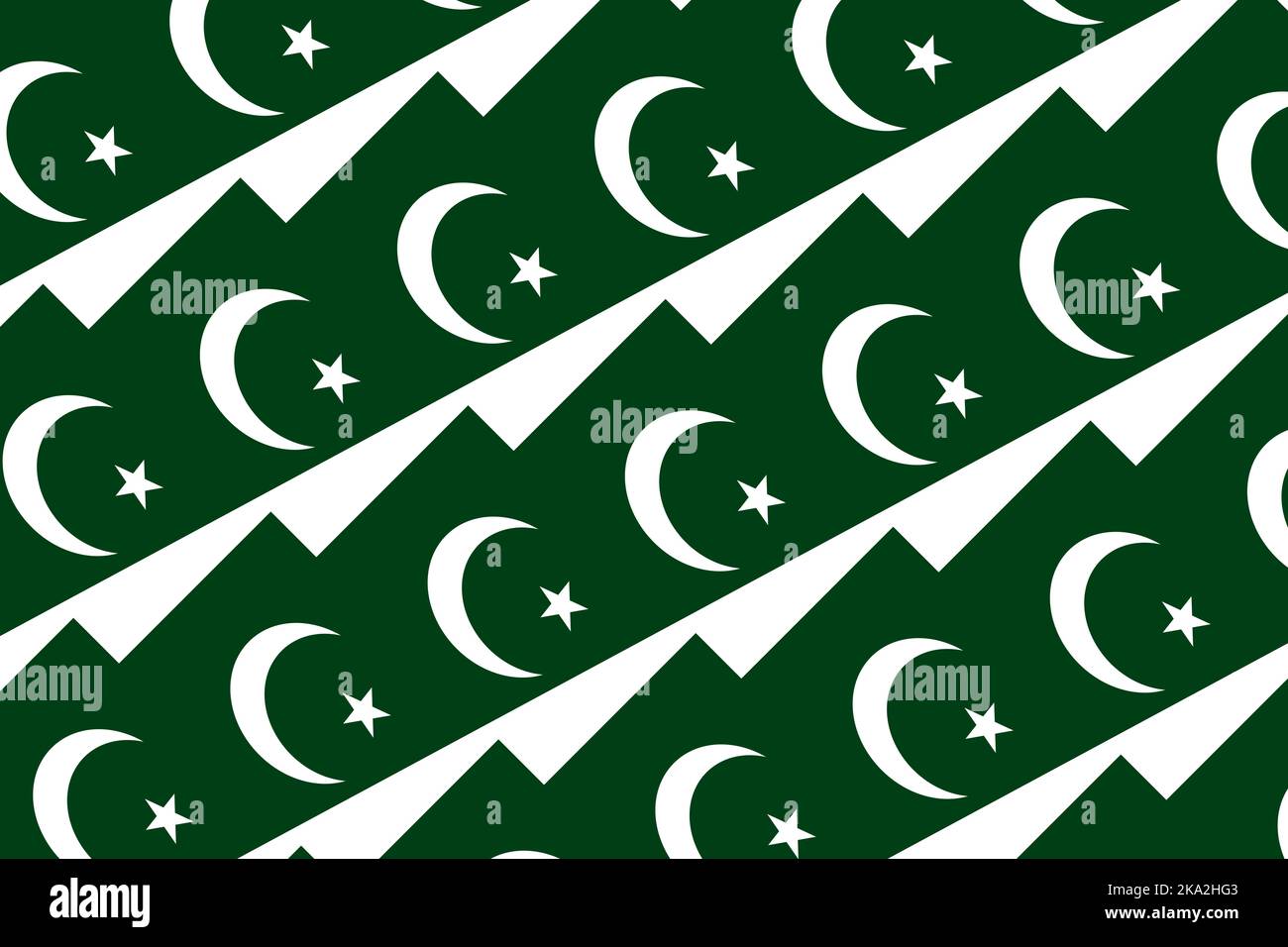 Geometric pattern in the colors of the national flag of Pakistan. The ...