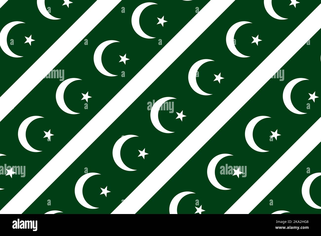 Geometric pattern in the colors of the national flag of Pakistan. The ...