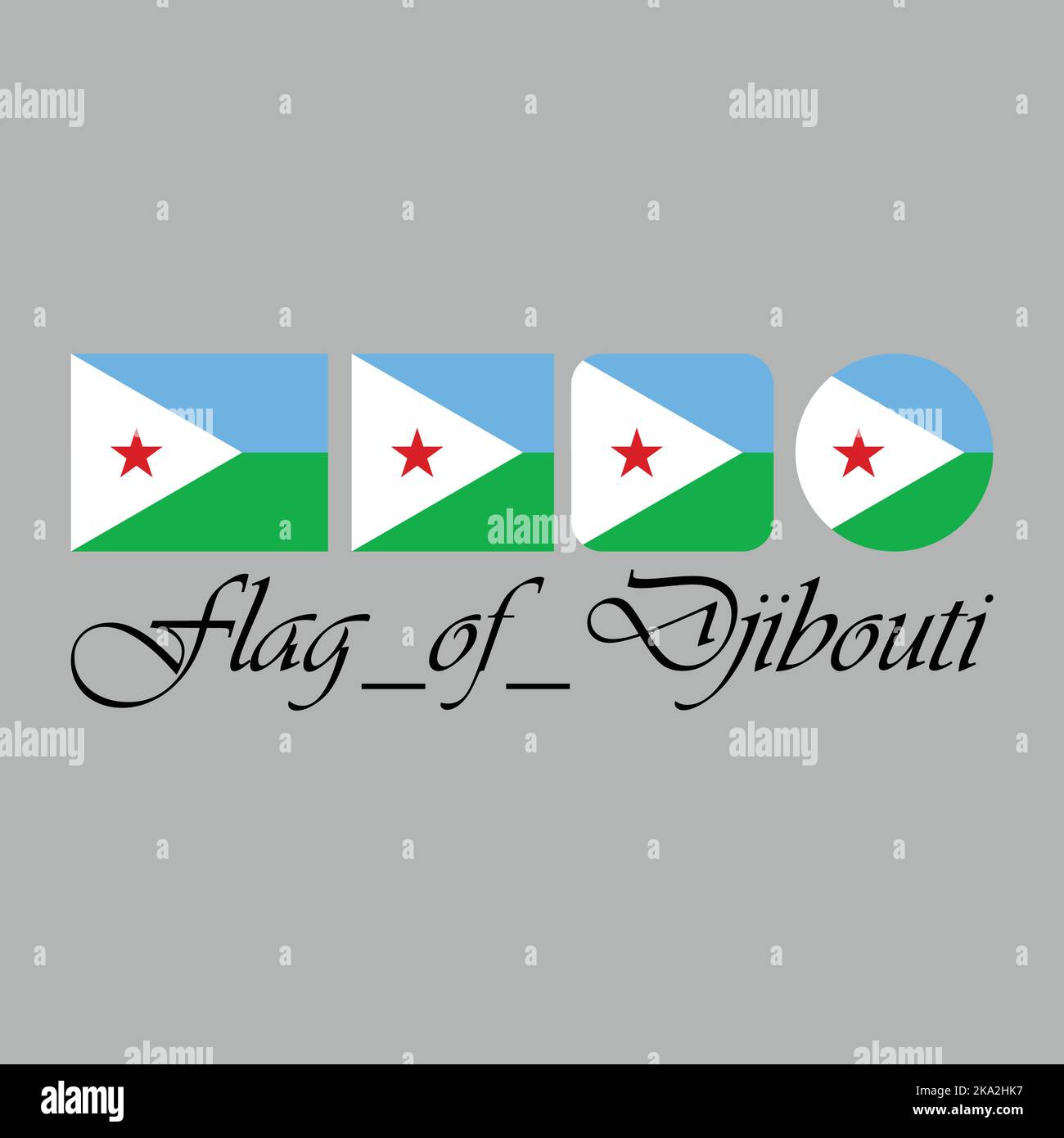 Flag of Djibouti Stock Vector Image & Art - Alamy