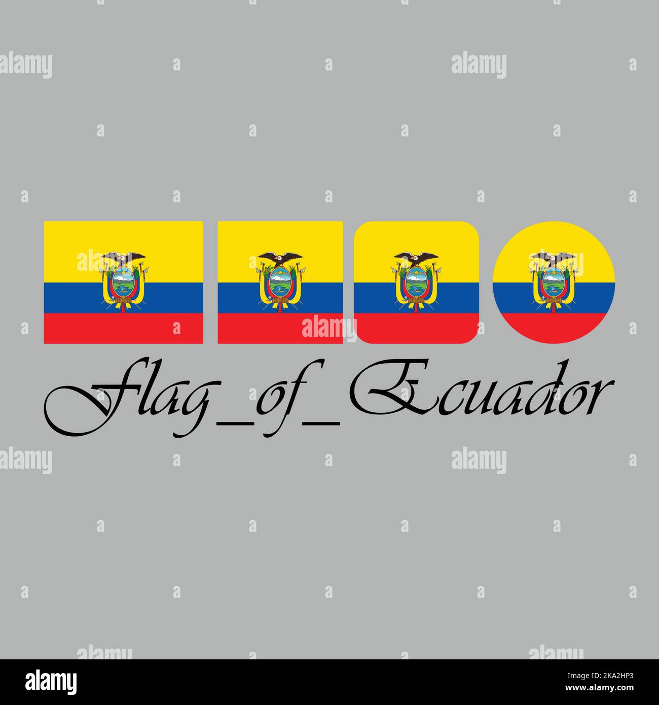 Flag of Ecuador Stock Vector Image & Art - Alamy