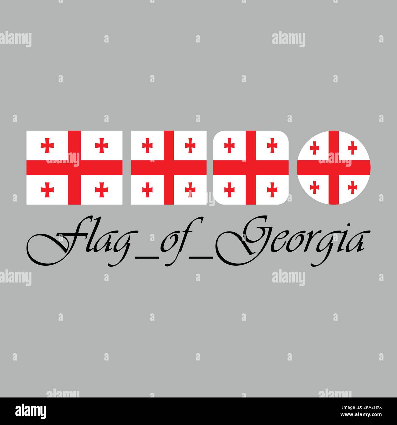 Georgia state flags Stock Vector Images - Alamy