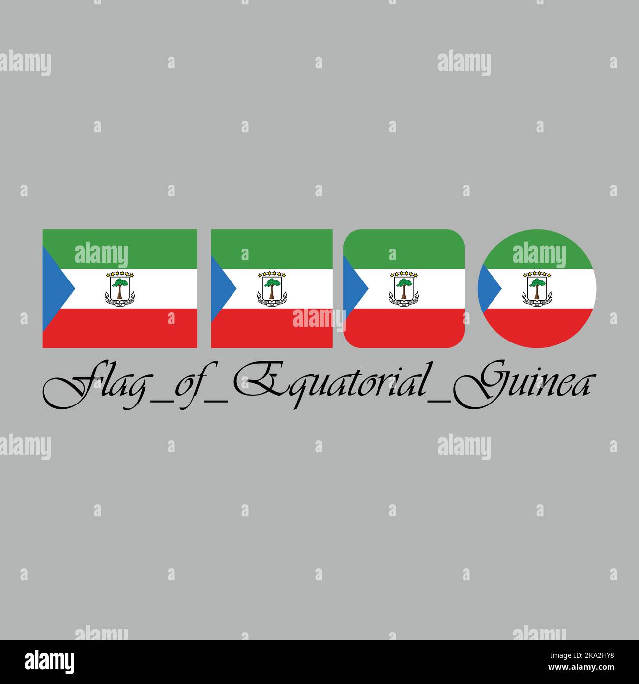 Flag of Equatorial Guinea Stock Vector Image & Art - Alamy