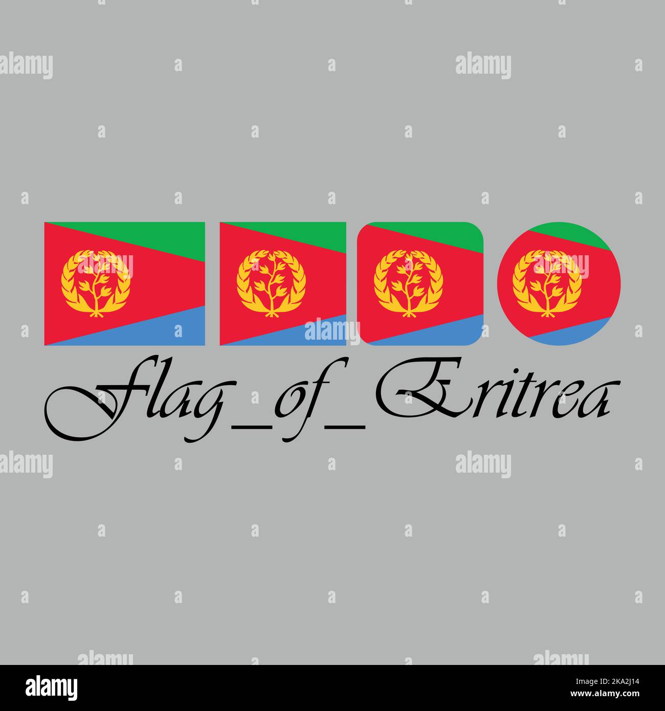Flag Of Eritrea Stock Vector Image And Art Alamy