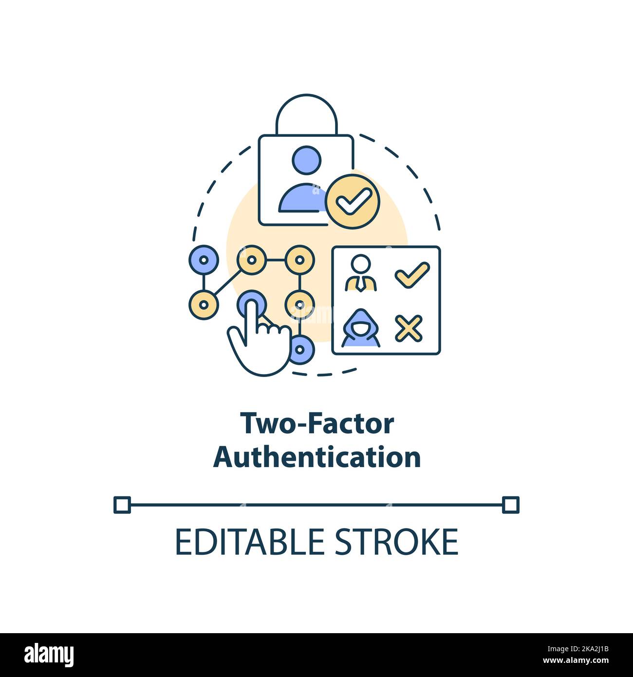 Two factor authentication concept icon Stock Vector Image & Art - Alamy Two factor authentication concept icon Stock Vector Image & Art - Alamy