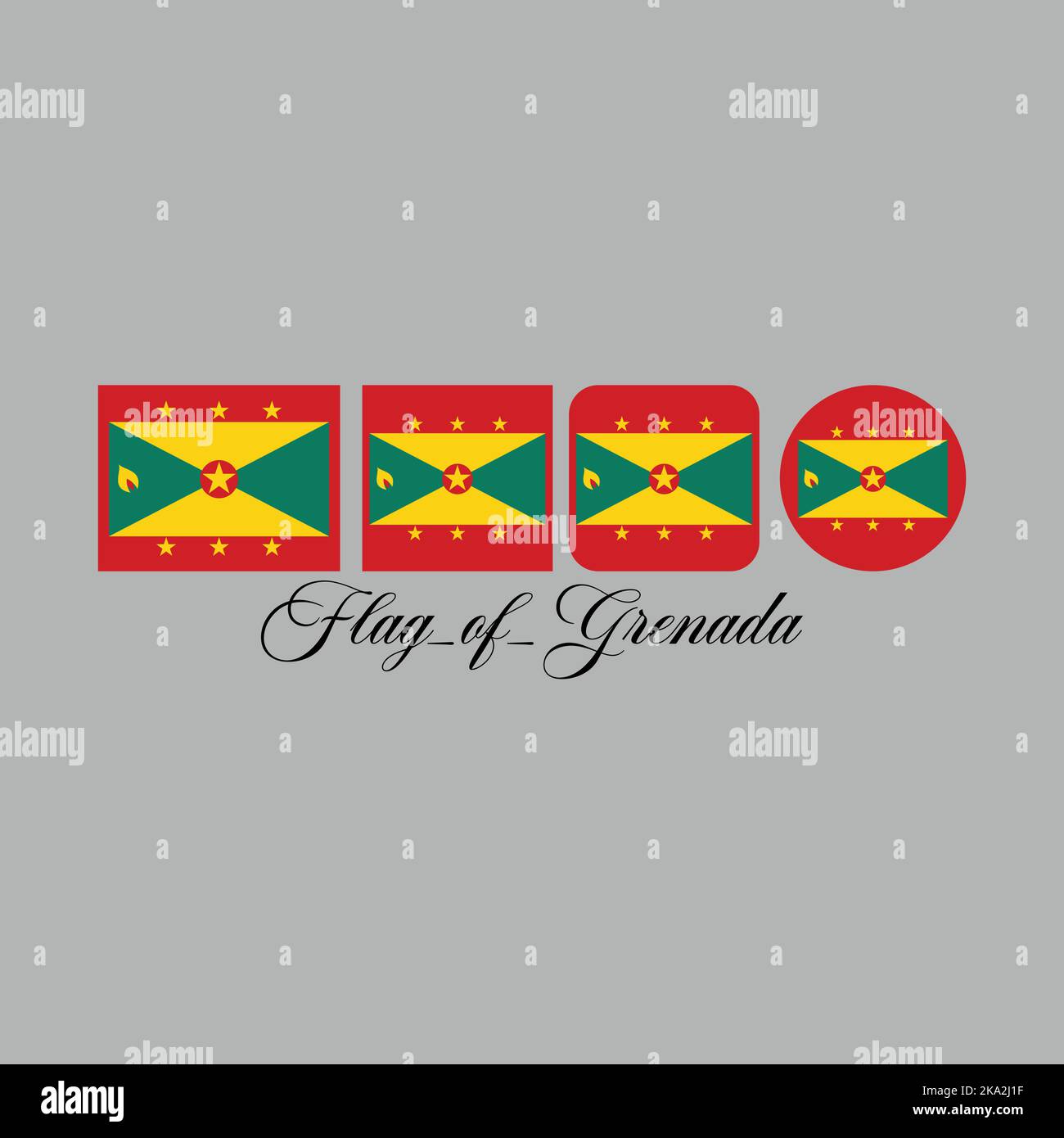 Flag of Grenada Stock Vector Image & Art - Alamy