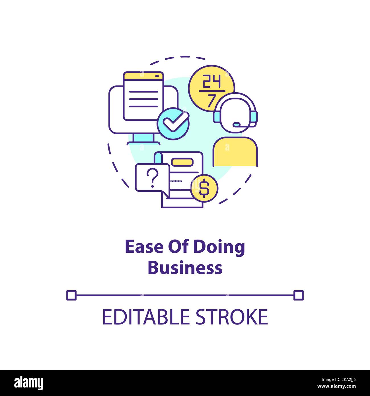 Ease of doing business concept icon Stock Vector Image & Art - Alamy Ease of doing business concept icon Stock Vector Image & Art - Alamy