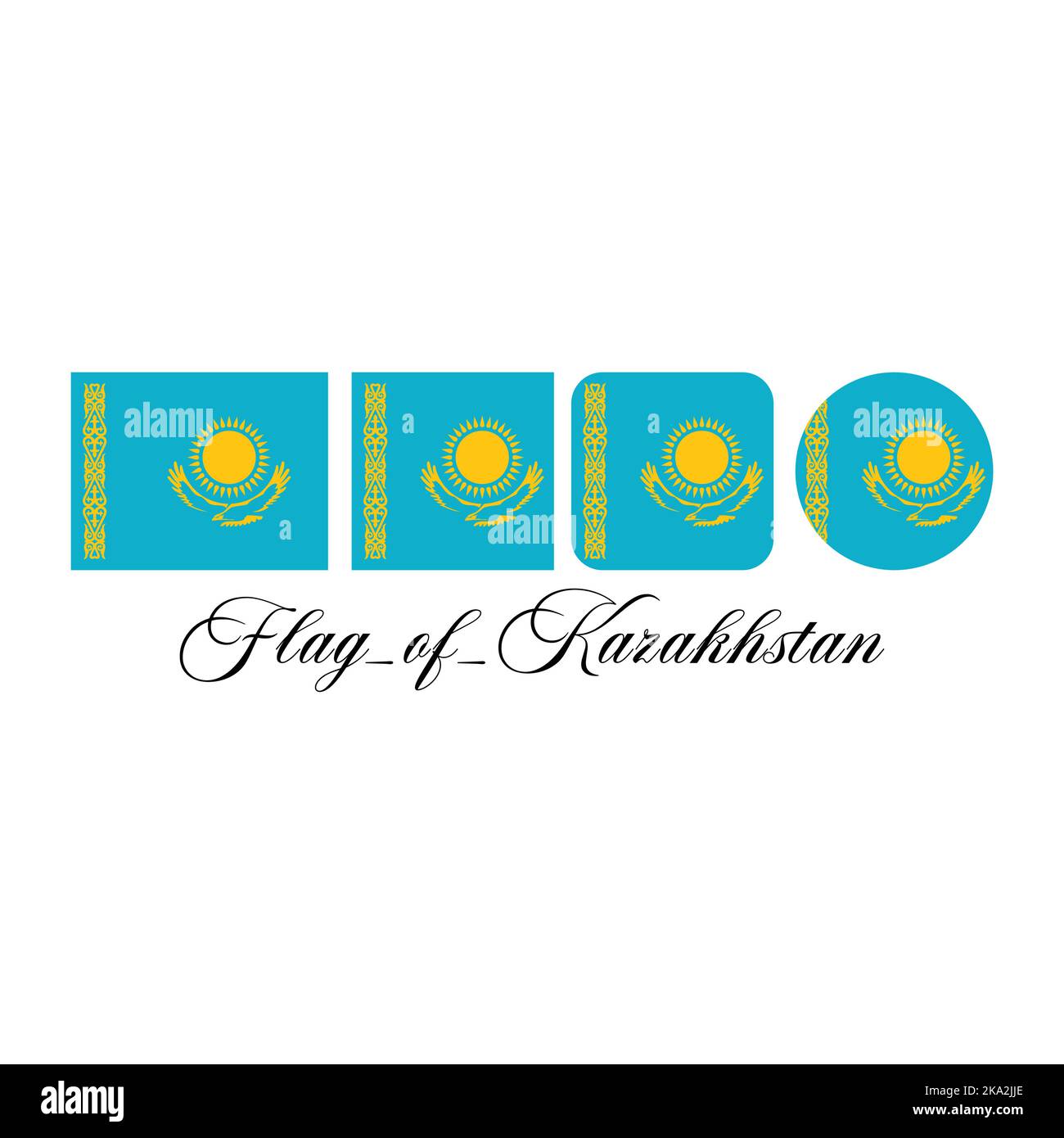 Flag of Kazakhstan Stock Vector Image & Art - Alamy