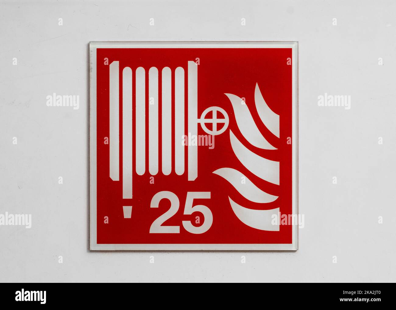 Fire hose reel symbol sign hi-res stock photography and images - Alamy