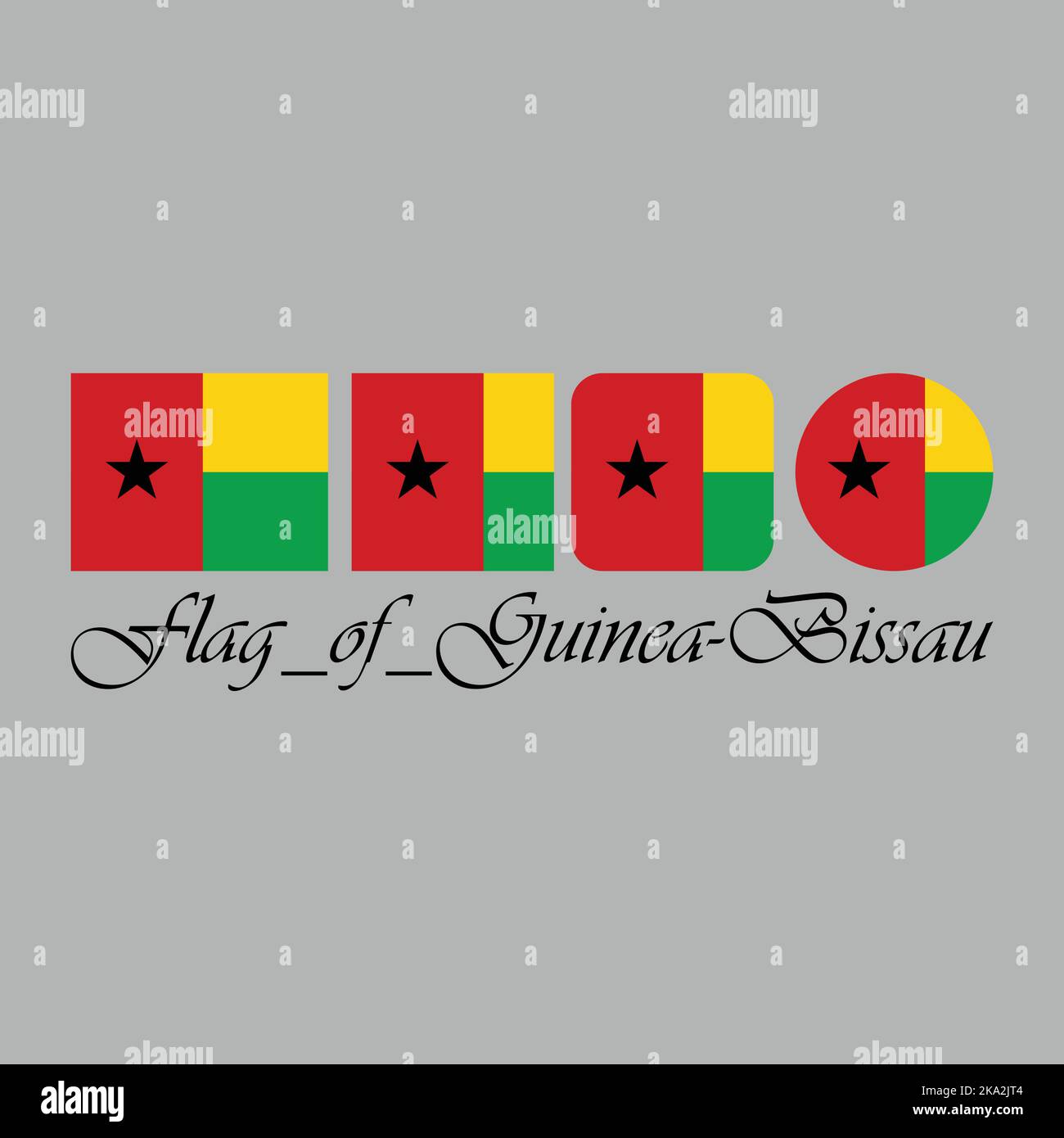 Flag guinea bissau patriotism national Stock Vector Images - Alamy