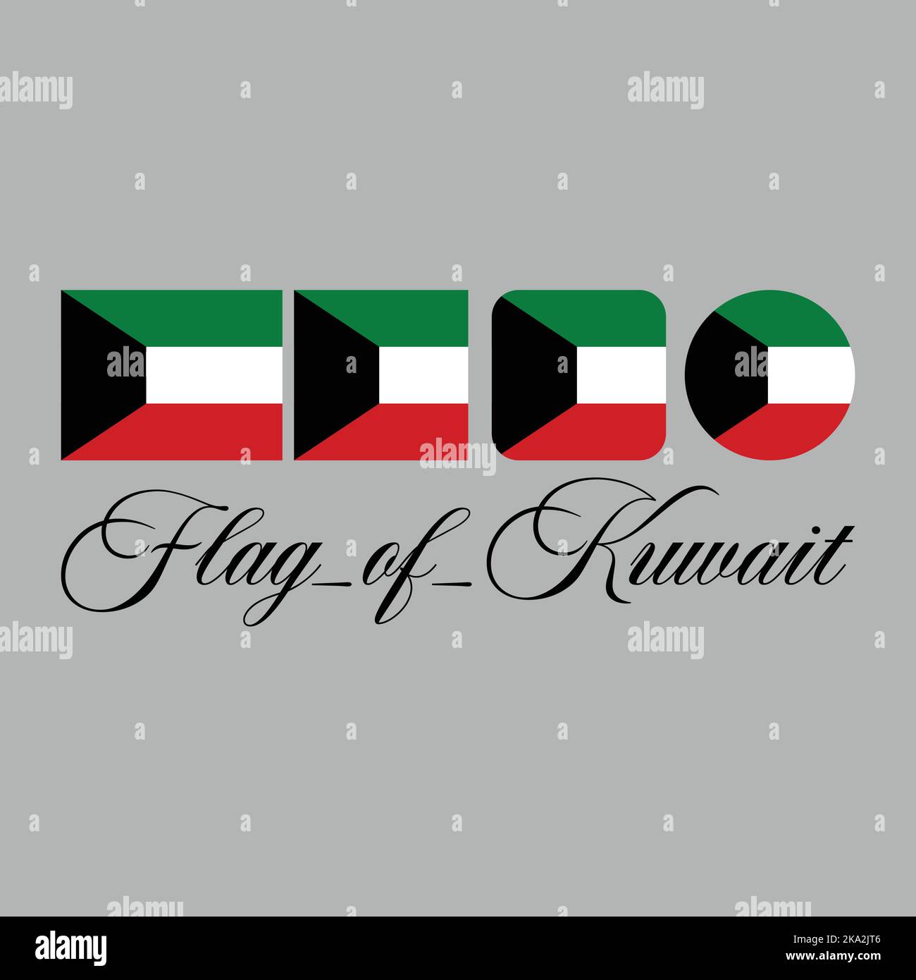 Flag of Kuwait Stock Vector Image & Art - Alamy