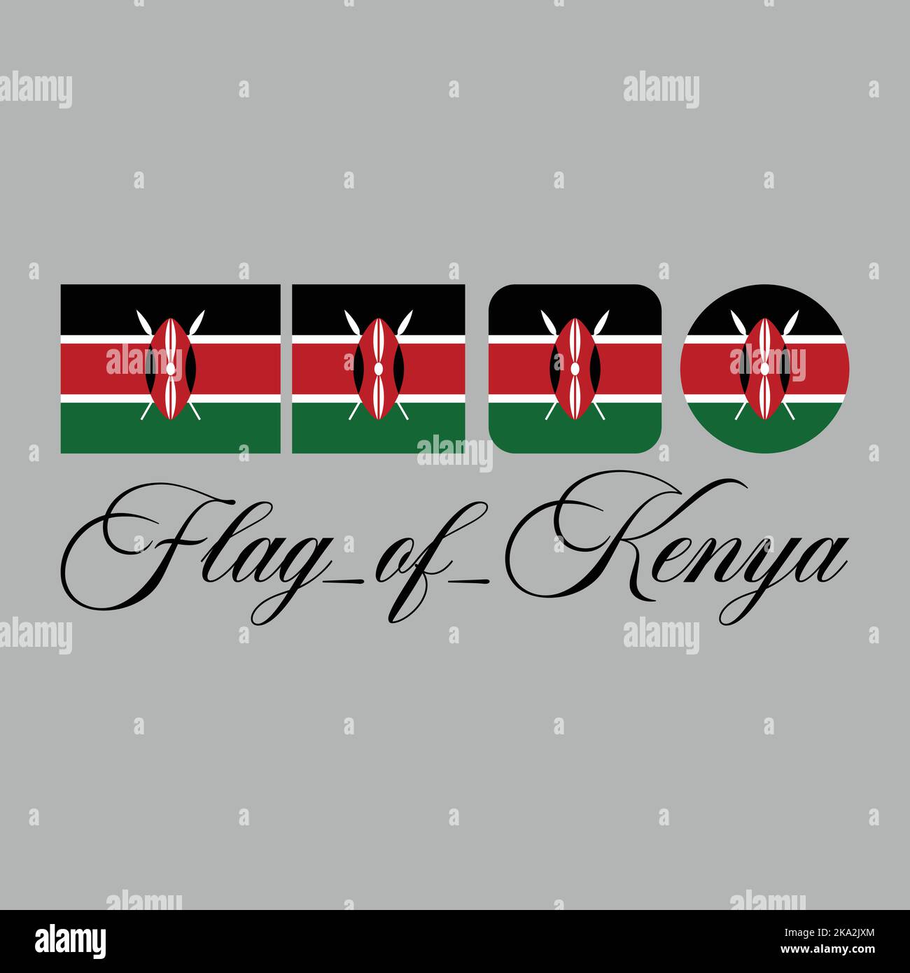 Flag of kenya Stock Vector Images - Alamy