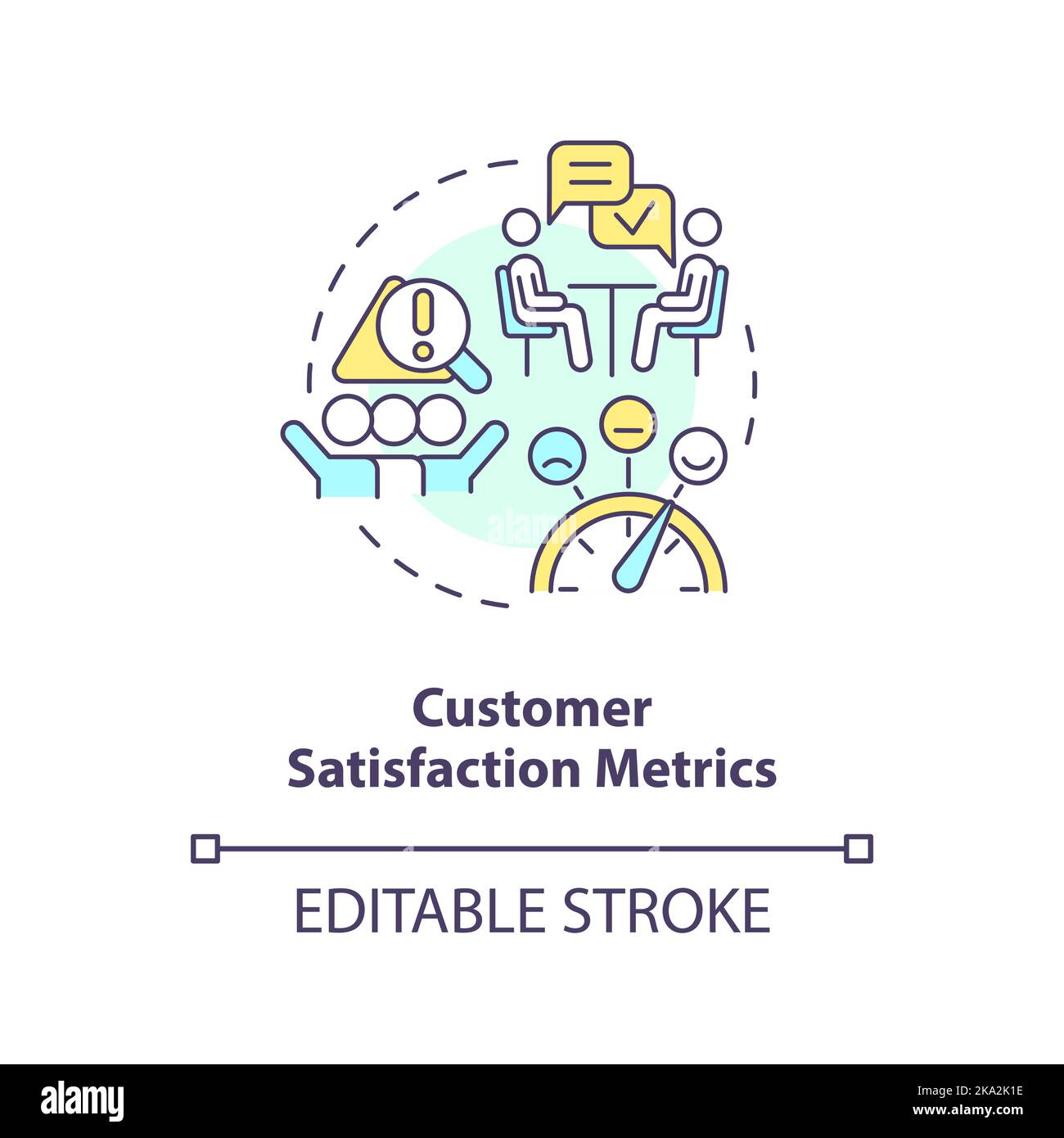 Customer satisfaction metrics concept icon Stock Vector Image & Art - Alamy Customer satisfaction metrics concept icon Stock Vector Image & Art - Alamy
