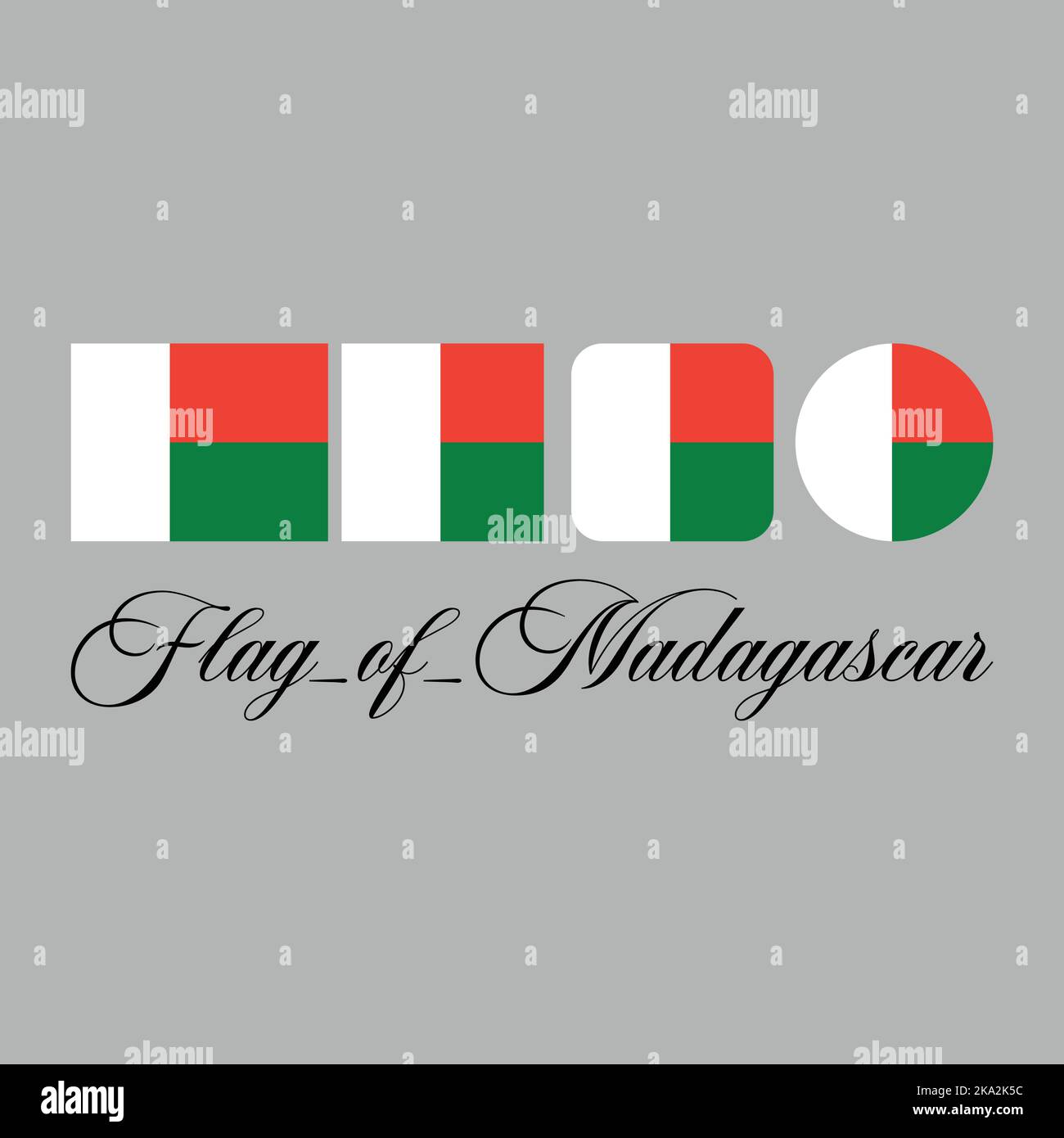 Madagascar national flag collection hi-res stock photography and images ...
