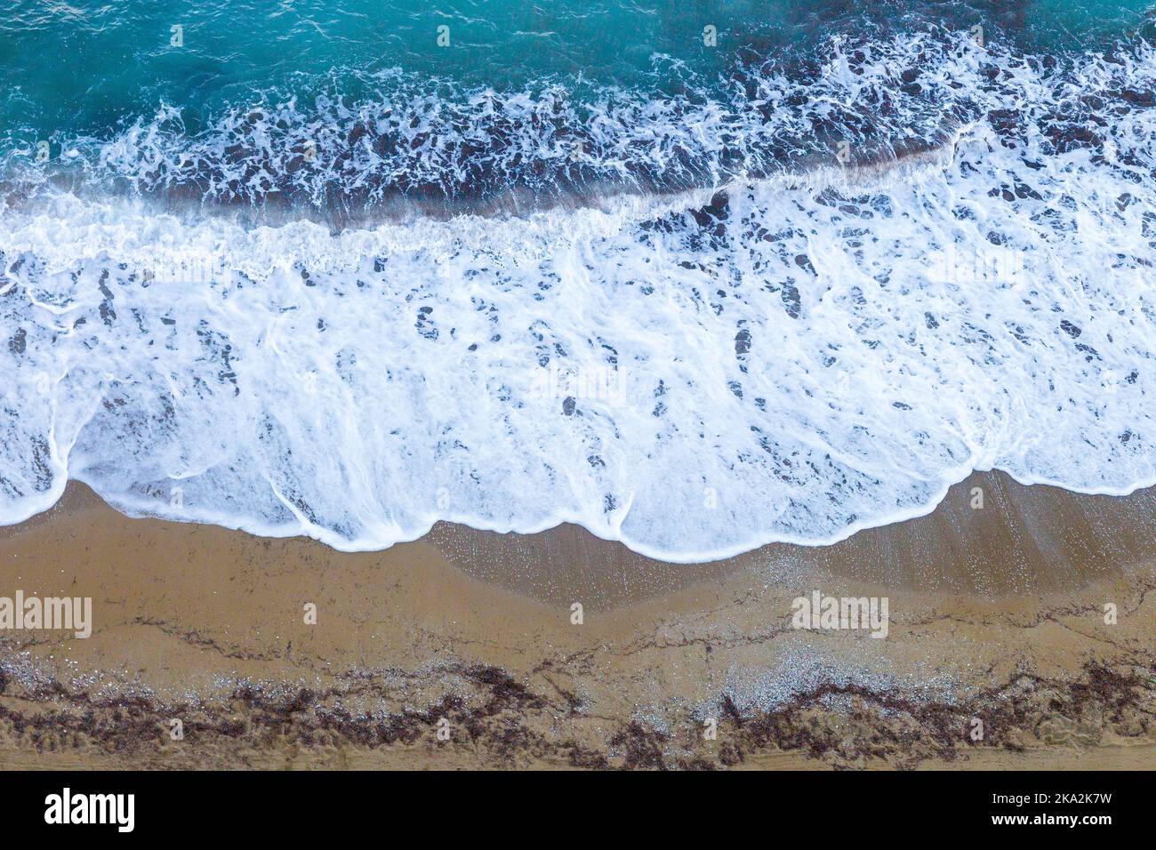 Beautiful raging sea with waves taken from height Stock Photo - Alamy