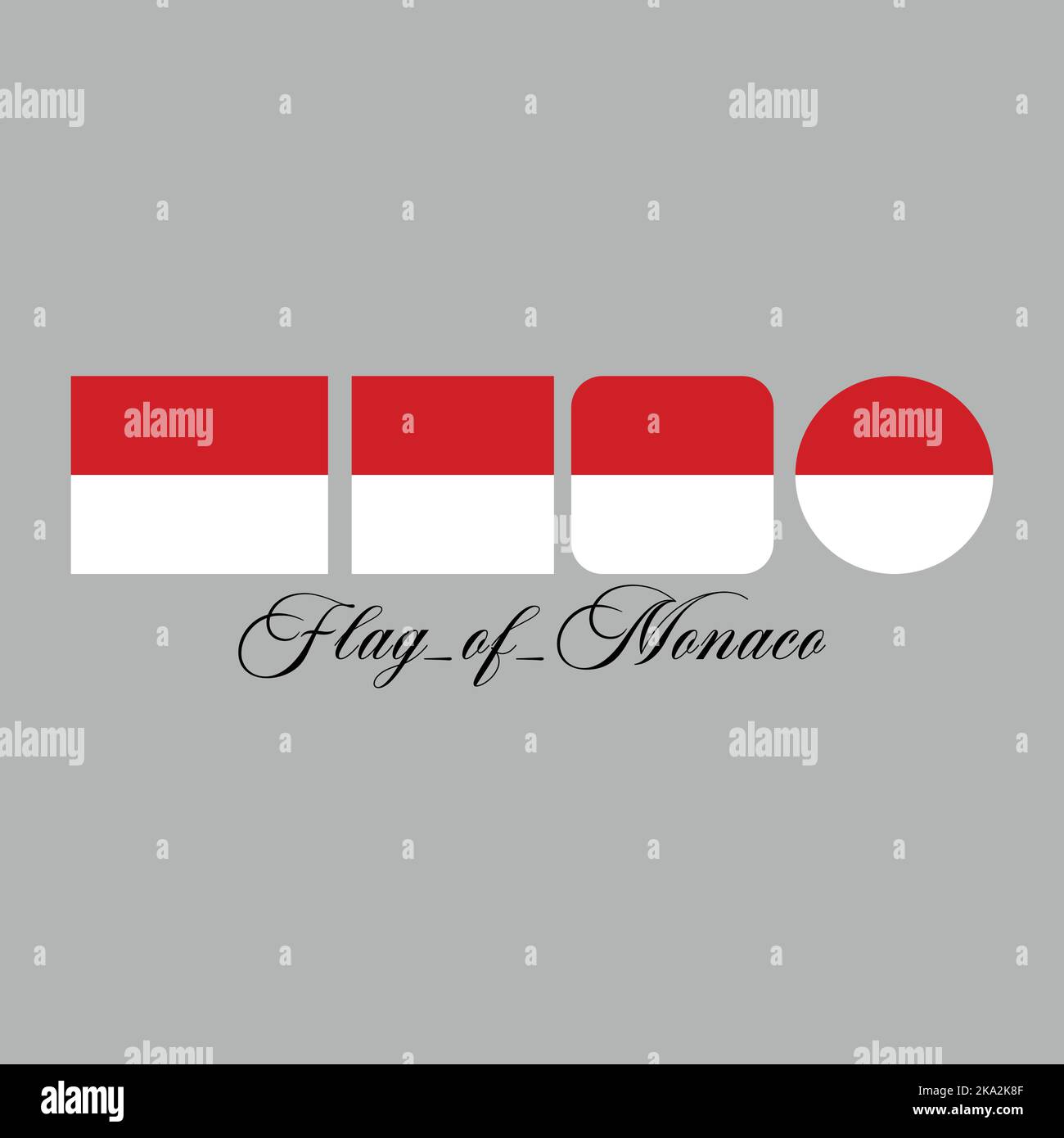 Flag of Monaco Stock Vector Image & Art - Alamy