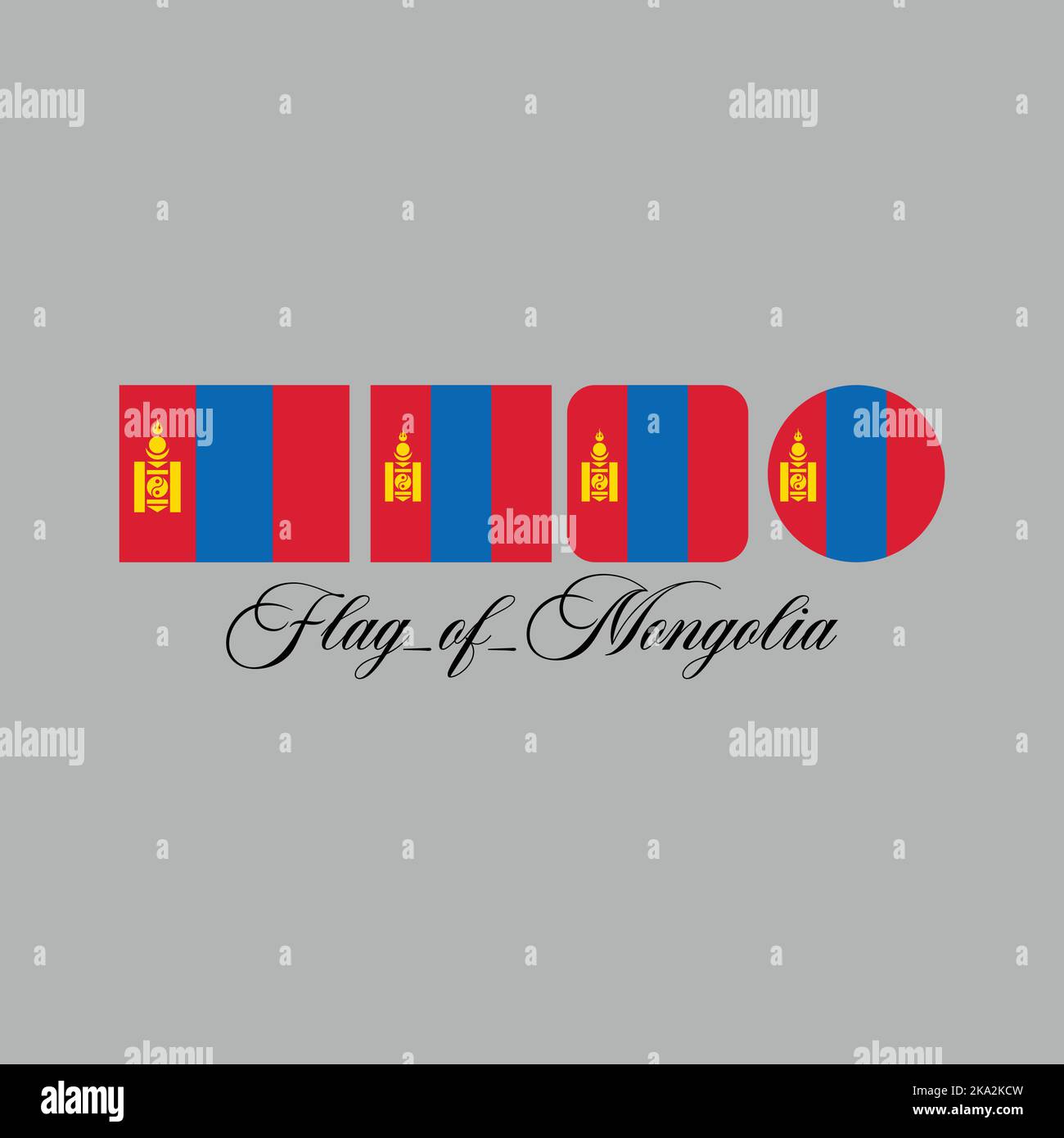 Flag of Mongolia Stock Vector Image & Art - Alamy
