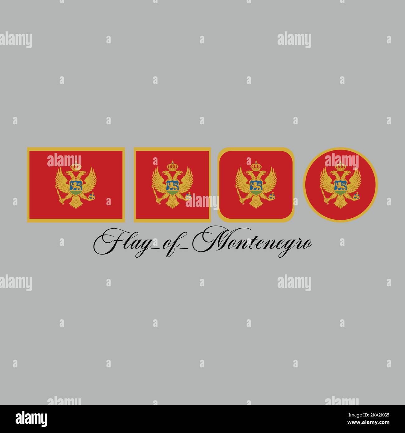 Flag of Montenegro Stock Vector Image & Art - Alamy