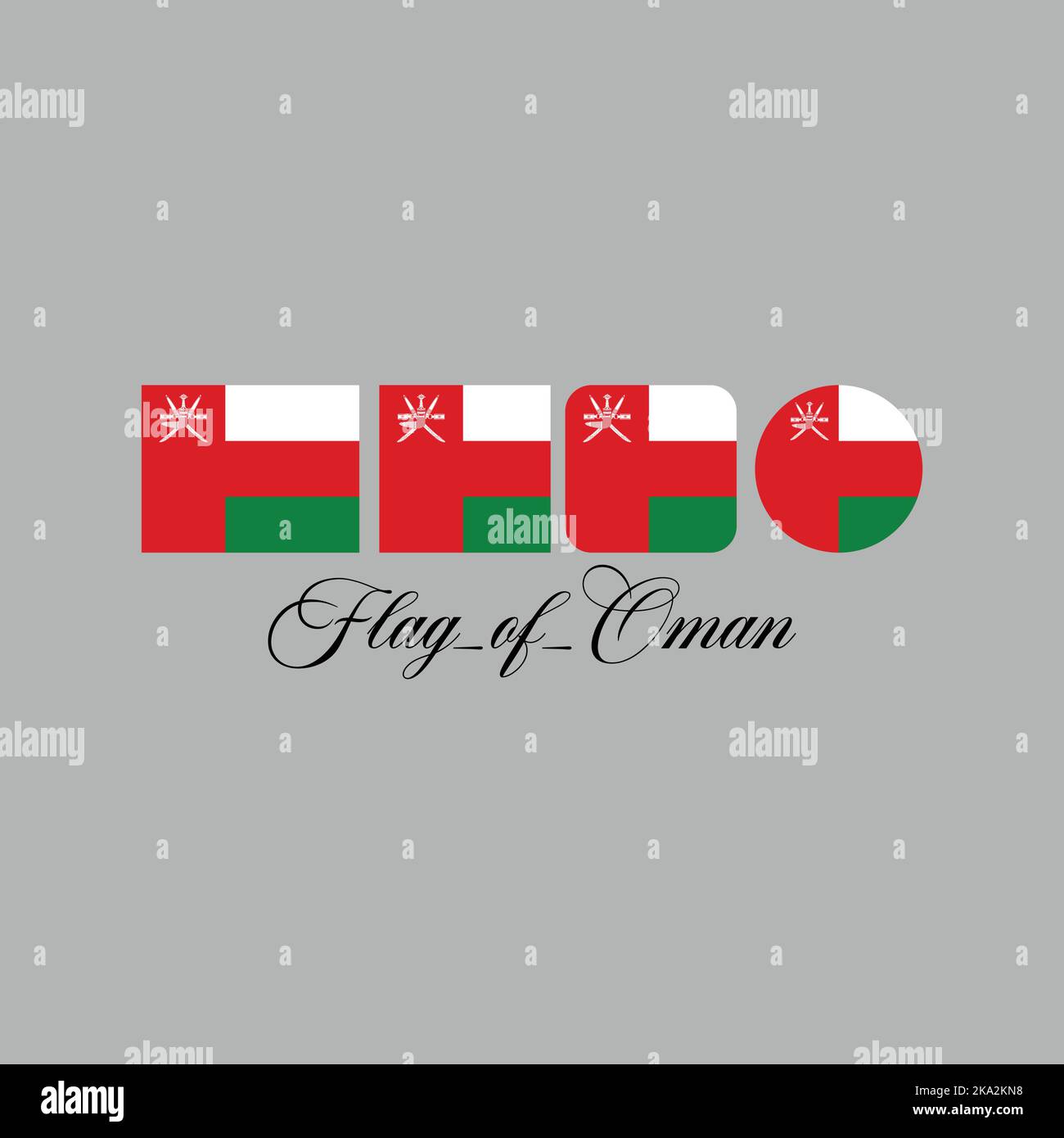 Flag of Oman Stock Vector Image & Art - Alamy