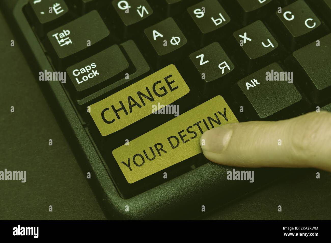 Hand writing sign Change Your Destiny. Business concept Formal ...