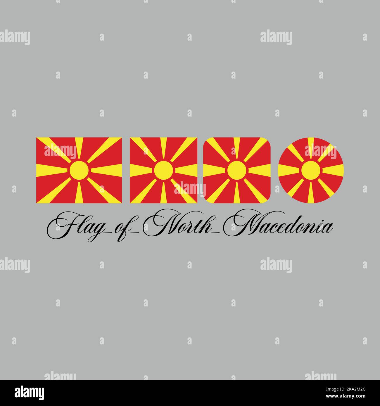 North macedonia flag button Stock Vector Images - Alamy