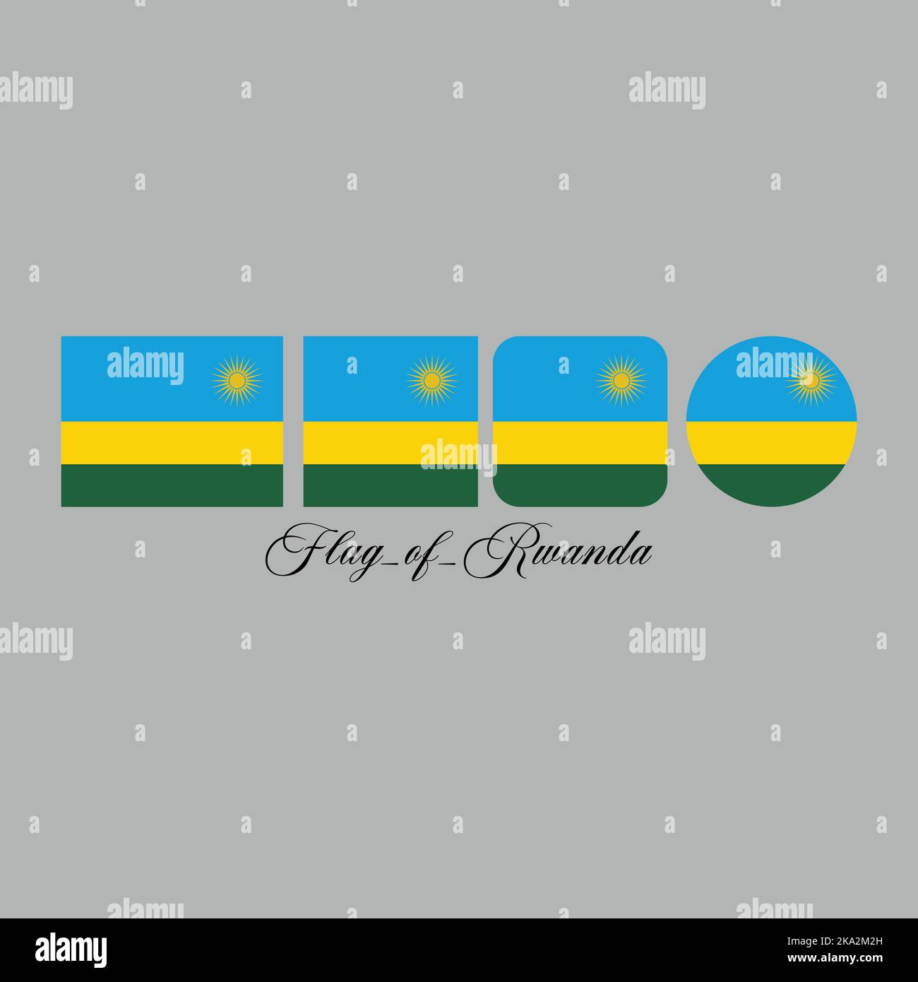 Flag of Rwanda Stock Vector Image & Art - Alamy