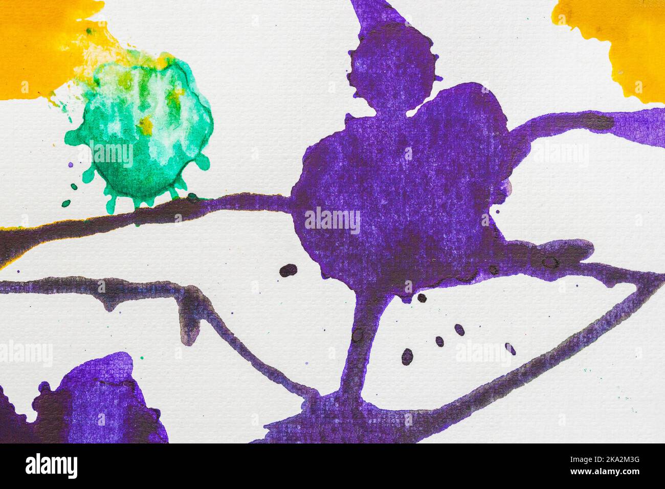 Paint Colorful drops bright splashes on paper, creative background ...
