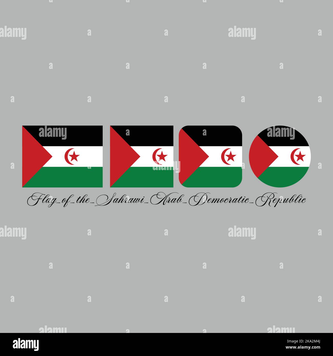 Flag of the Sahrawi Arab Democratic Republic Stock Vector Image & Art ...