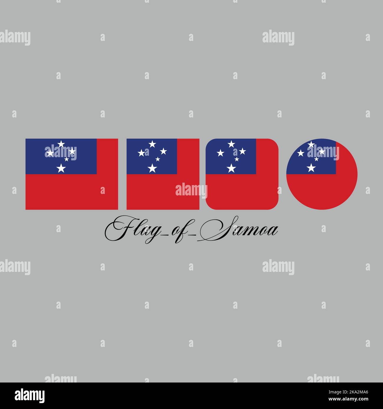 Flag of Samoa Stock Vector Image & Art - Alamy