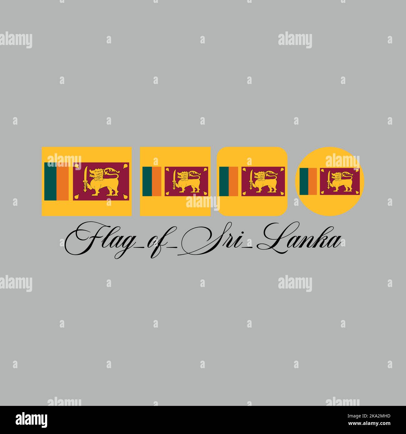 flag of sri lanka nation design artwork with different style. Editable ... flag of sri lanka nation design artwork with different style. Editable ...