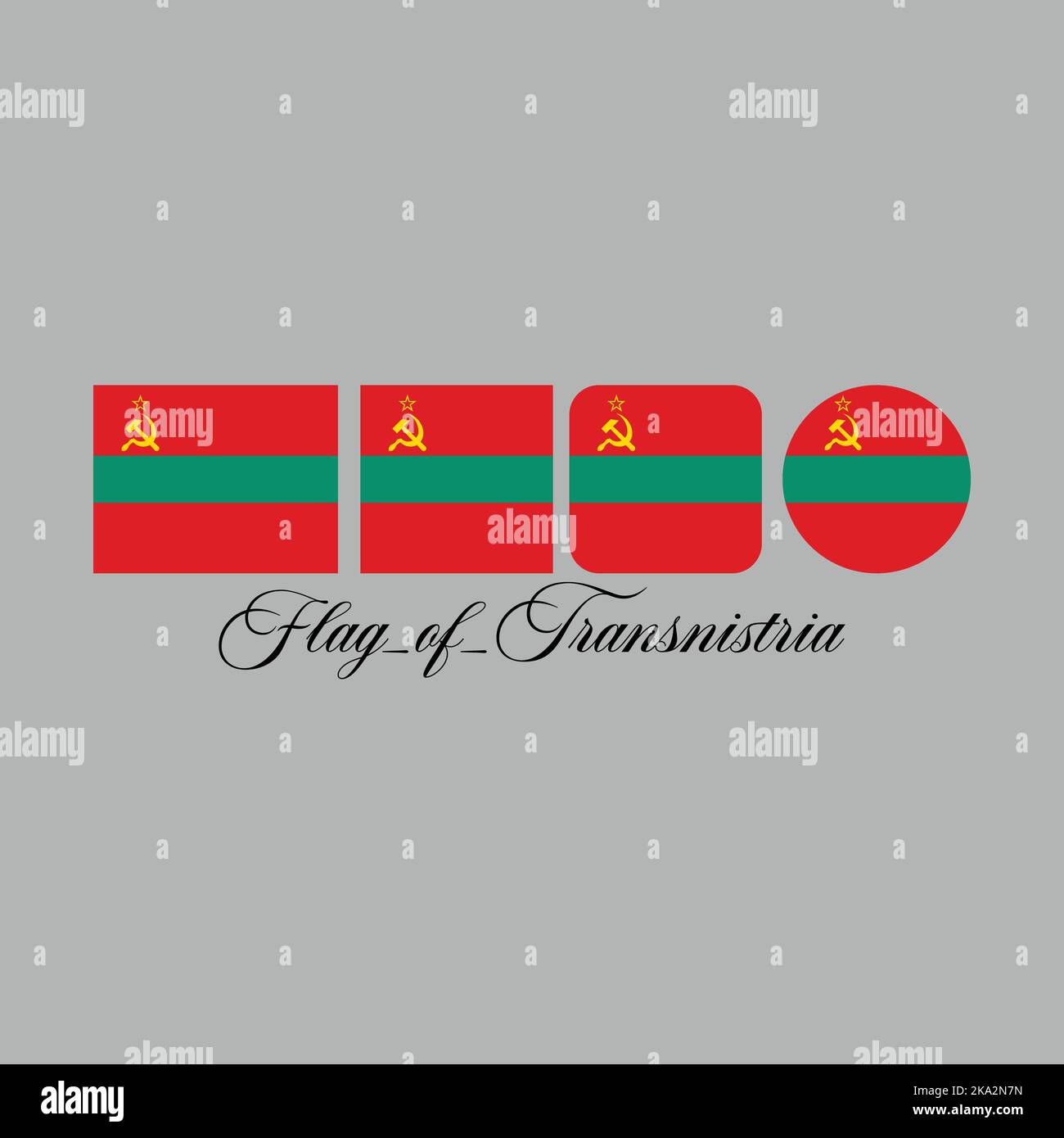 flag of transnistria nation design artwork with different style. Editable, resizable, EPS 10 ...