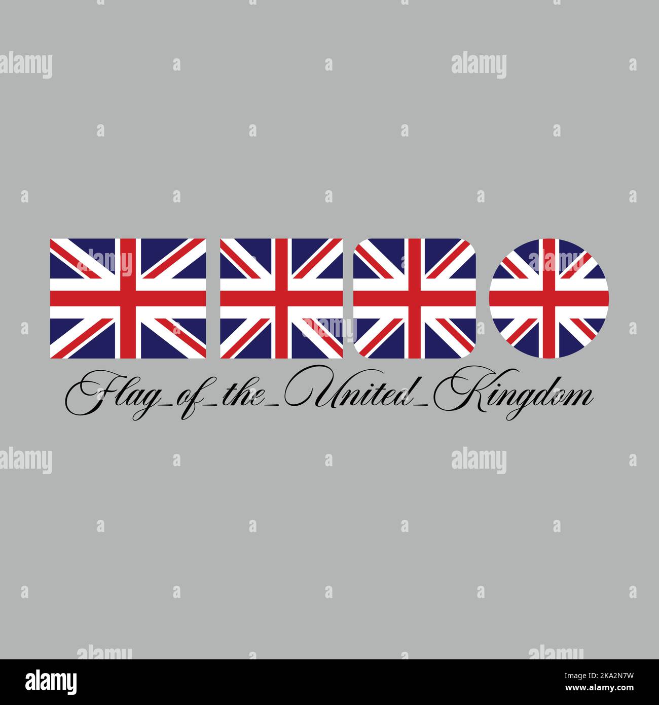 flag of the united kingdom nation design artwork with different style. Editable, resizable, EPS ...