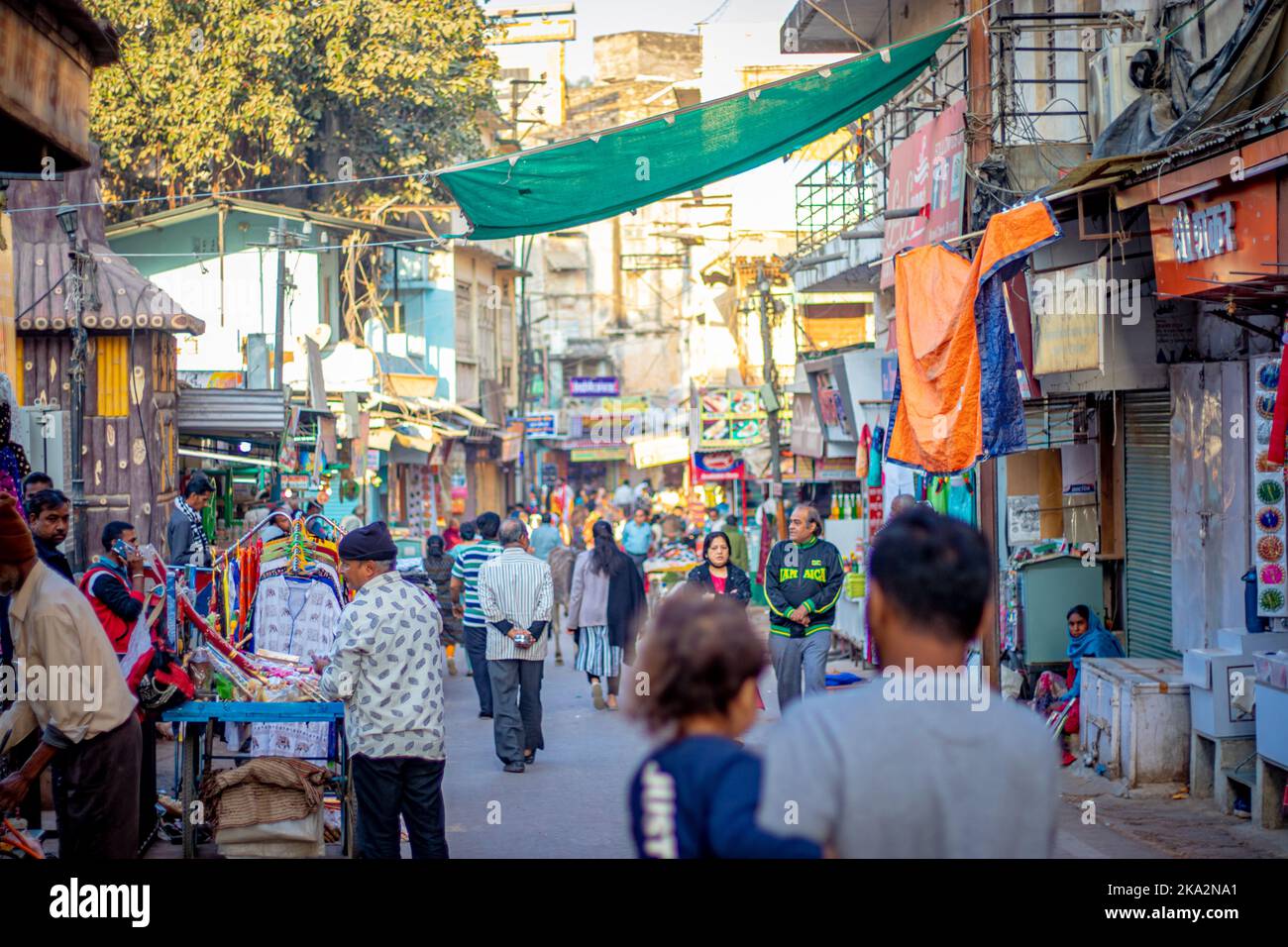 The Shrinathji street Nathdwara in Rajasthan, India Stock Photo - Alamy
