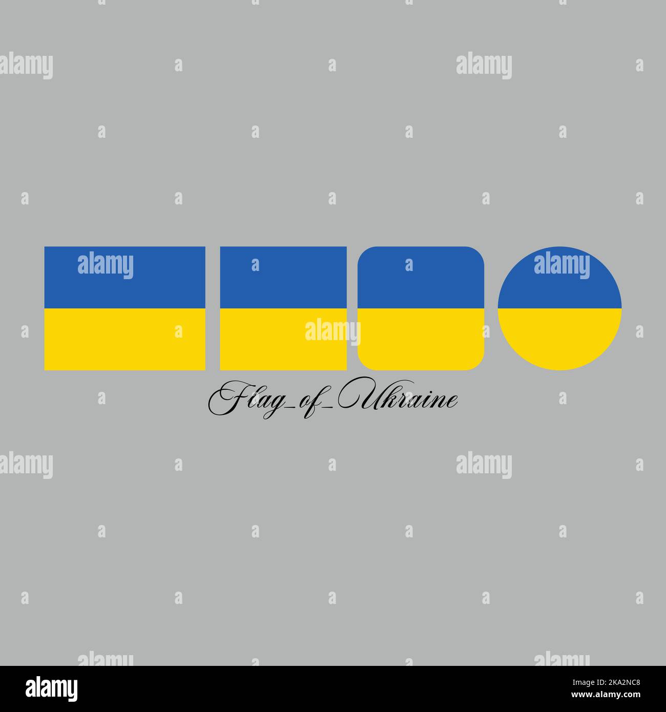 flag of ukraine nation design artwork with different style. Editable, resizable, EPS 10, vector ...