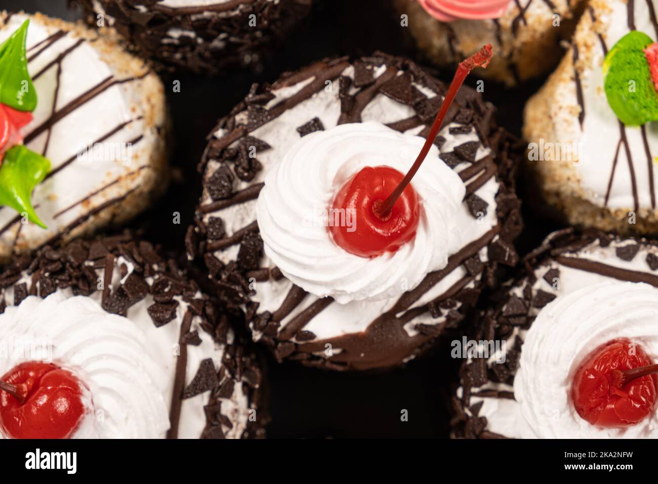 Top view yummy cakes hi-res stock photography and images - Alamy