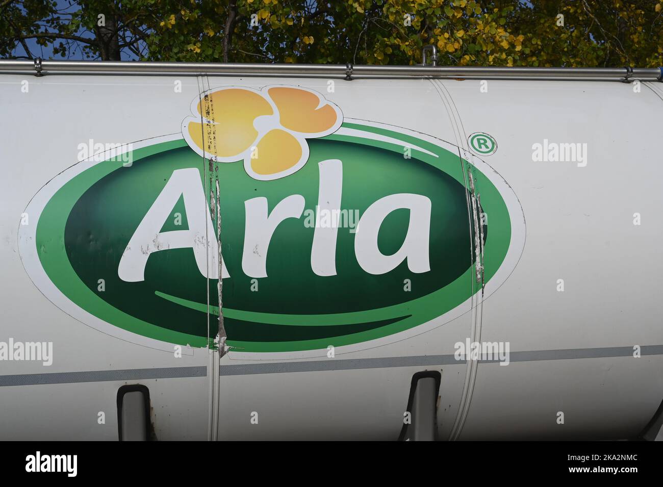 Malmedy, Belgium. 30th Oct, 2022. A milk transporter milk tank of the ...