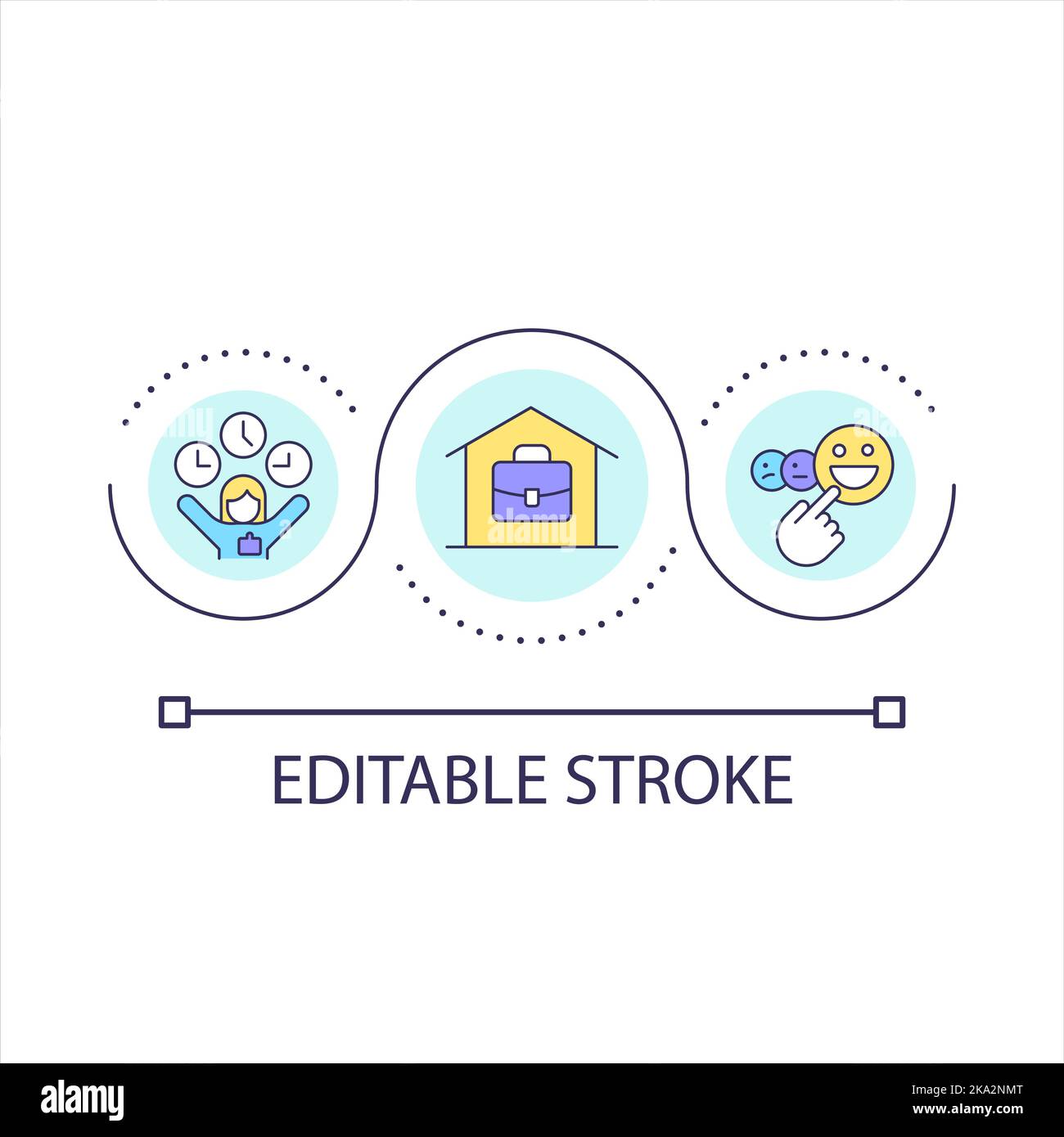 Free work schedule loop concept icon Stock Vector Image & Art - Alamy