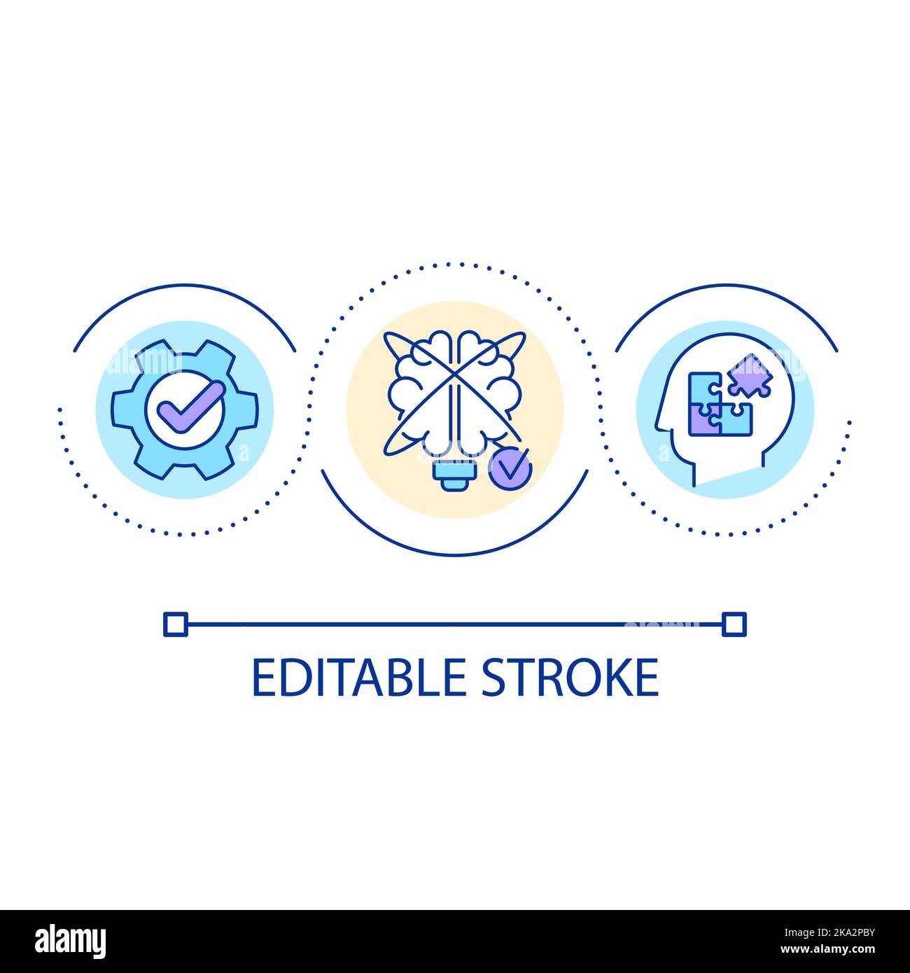 Find Insights Loop Concept Icon Stock Vector Image And Art Alamy