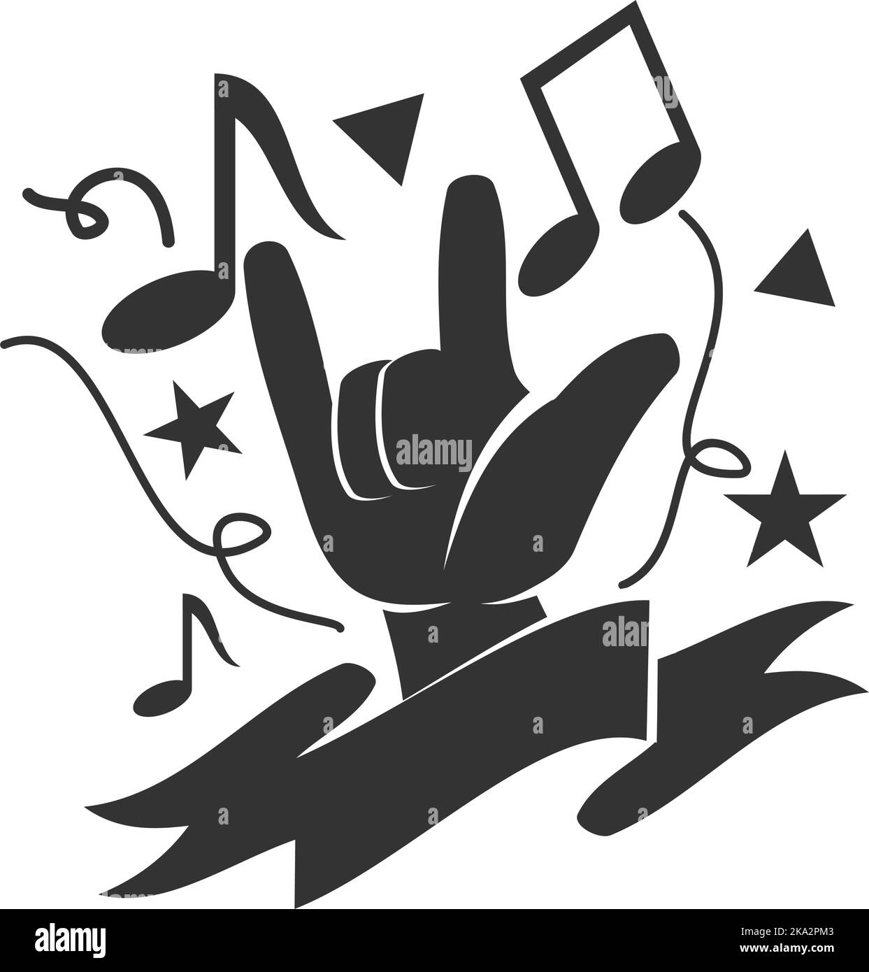 music festival event logo Icon Illustration Brand Identity Stock Vector ...