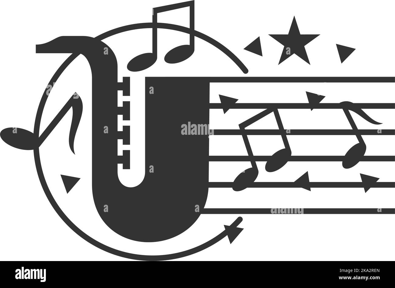 music festival event logo Icon Illustration Brand Identity Stock Vector ...