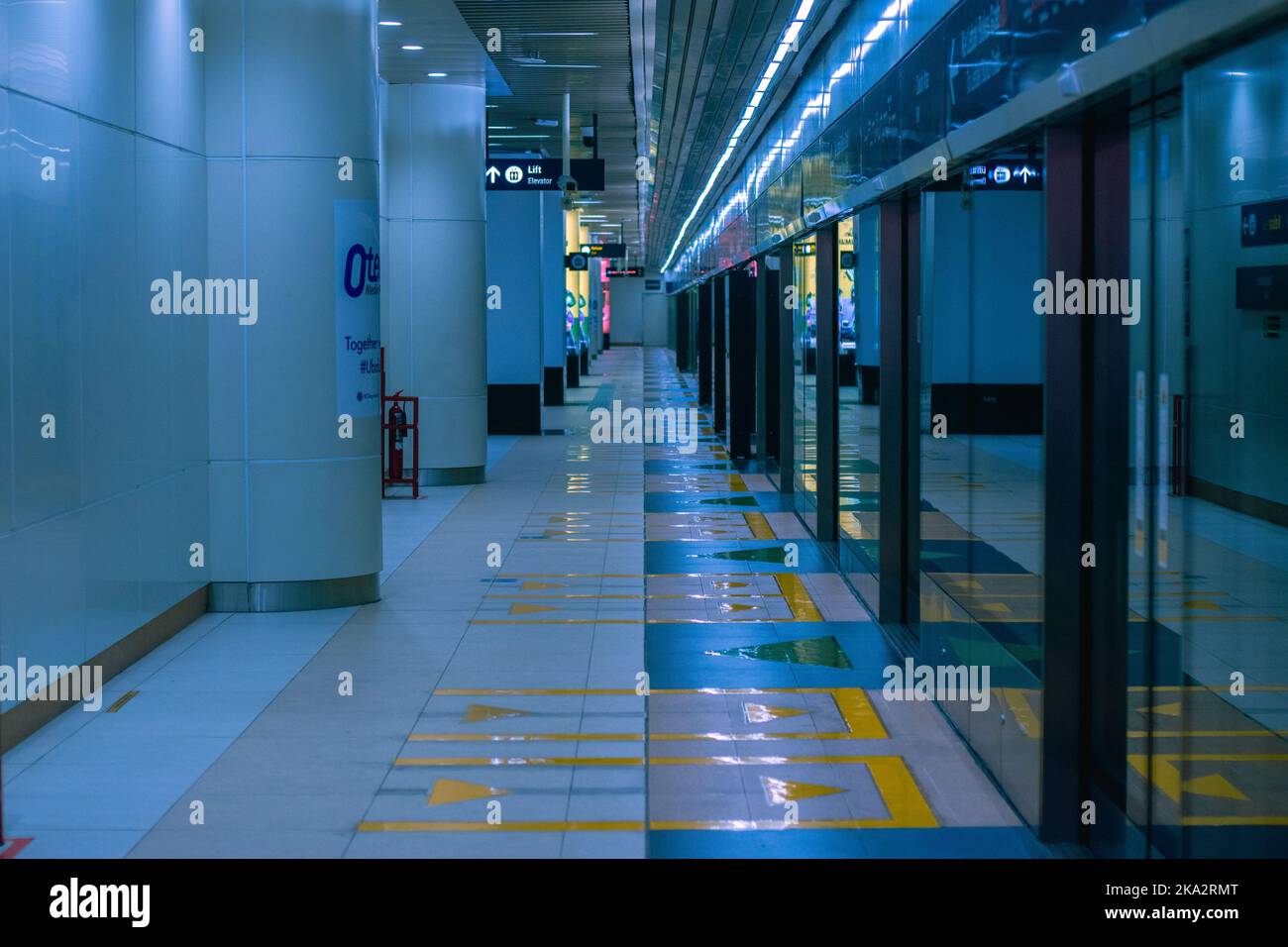 An interior of Jakarta train station Stock Photo - Alamy