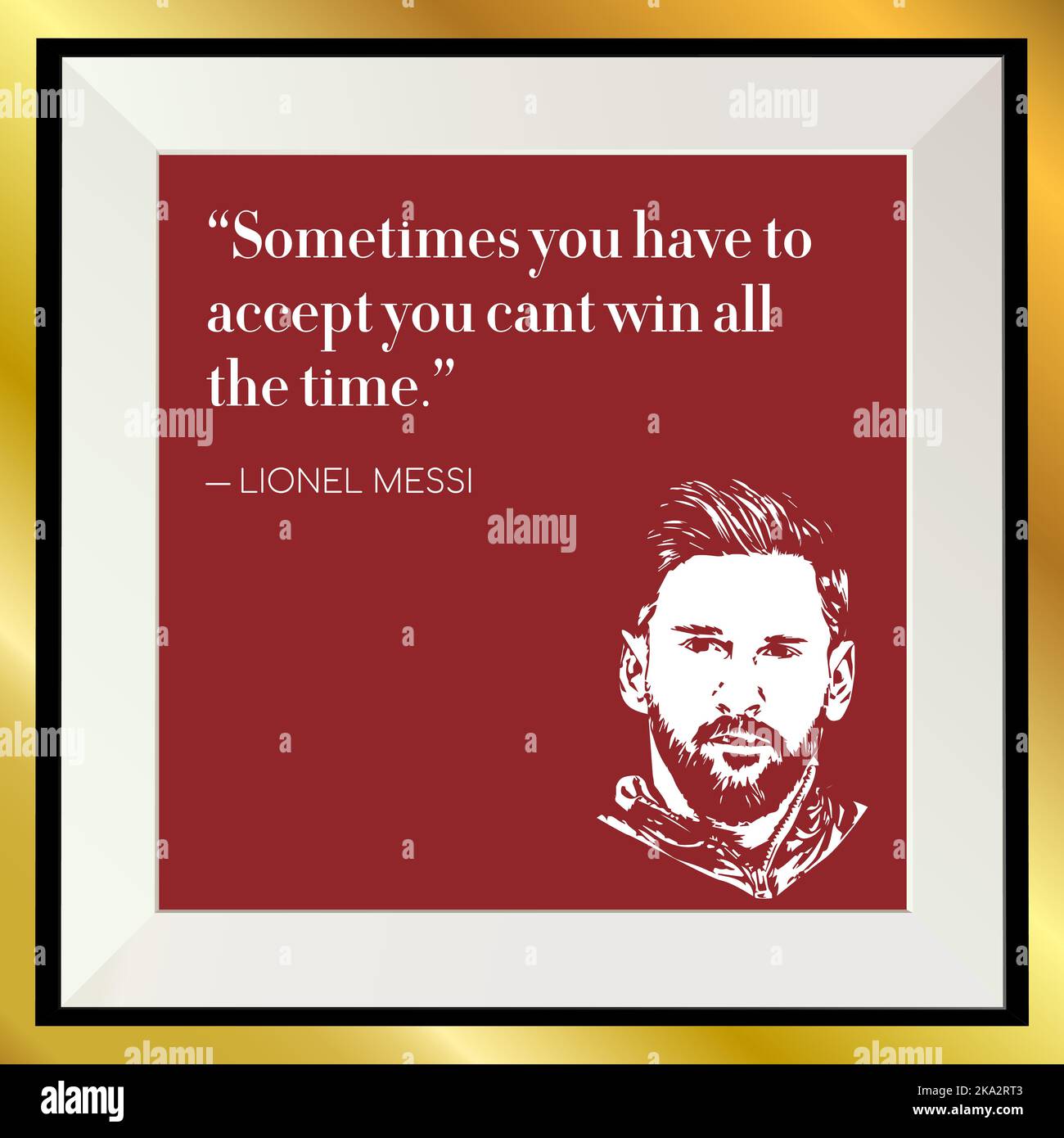 Lionel messi motivation Stock Vector Images - Alamy