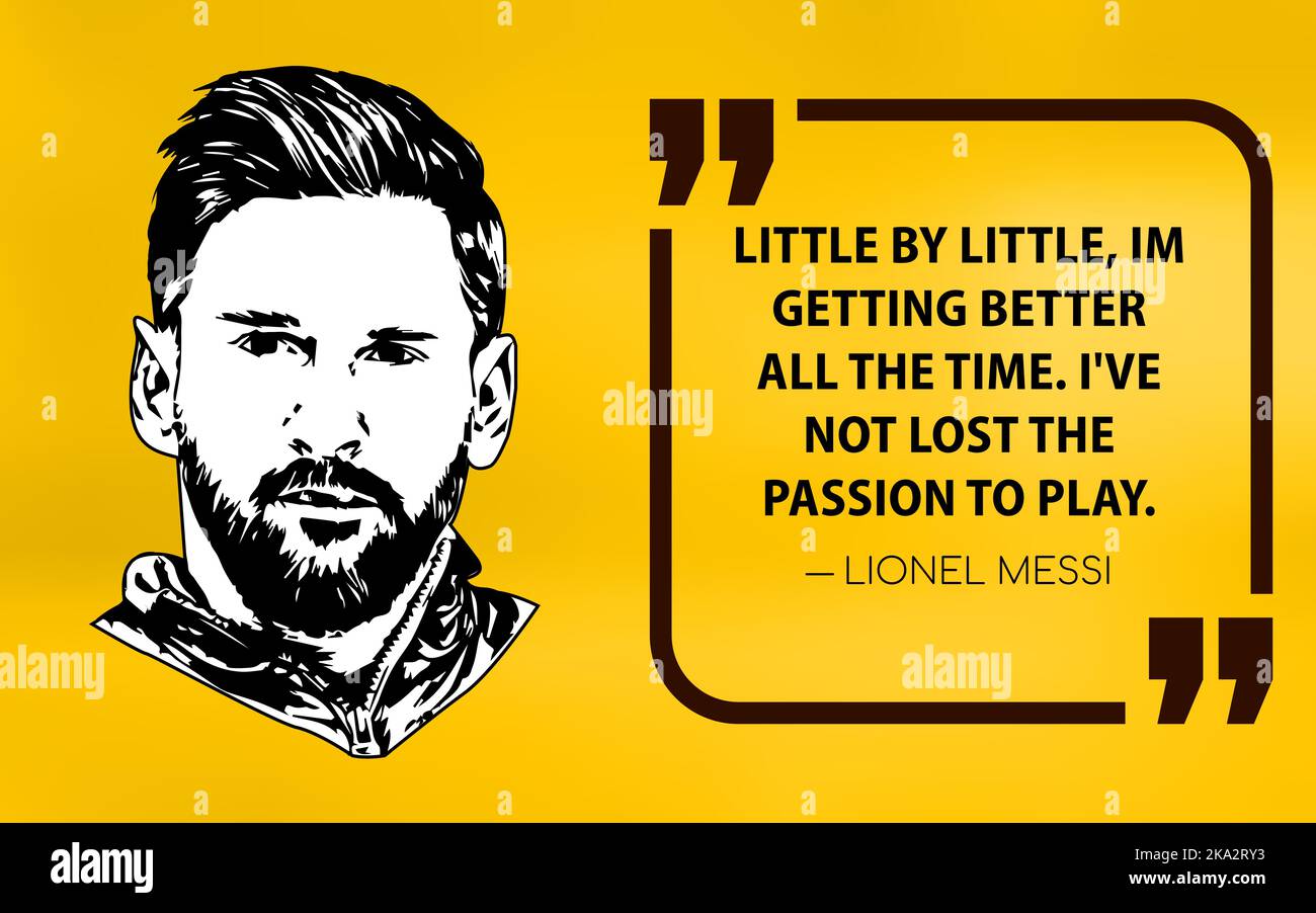 Lionel messi motivation Stock Vector Images - Alamy