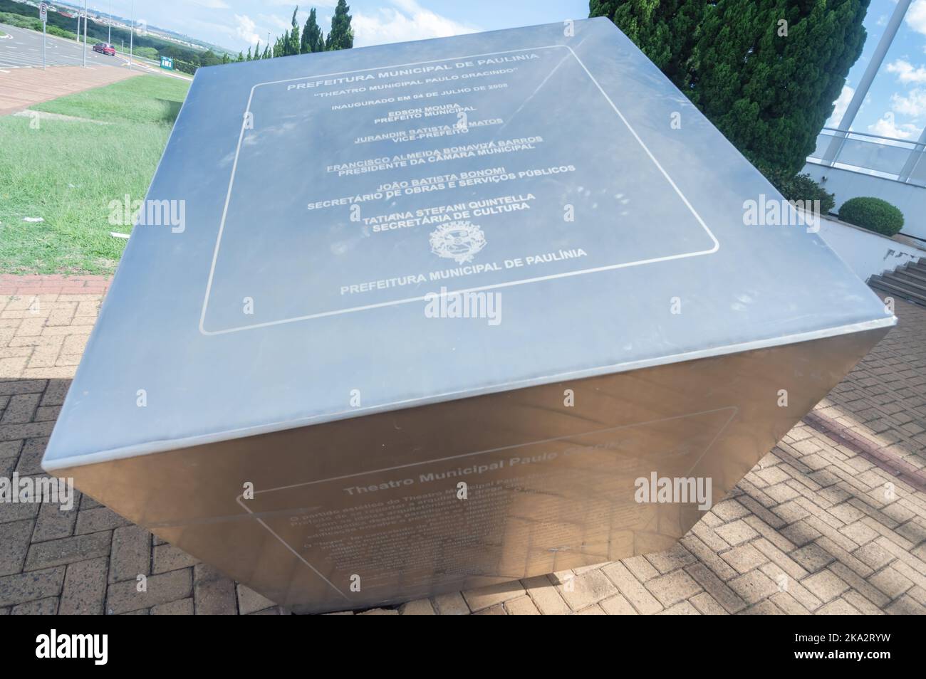 Paulinia-sp,Brazil-October 30,2022 : Paulinia Municipal Theatre "Teatro ...