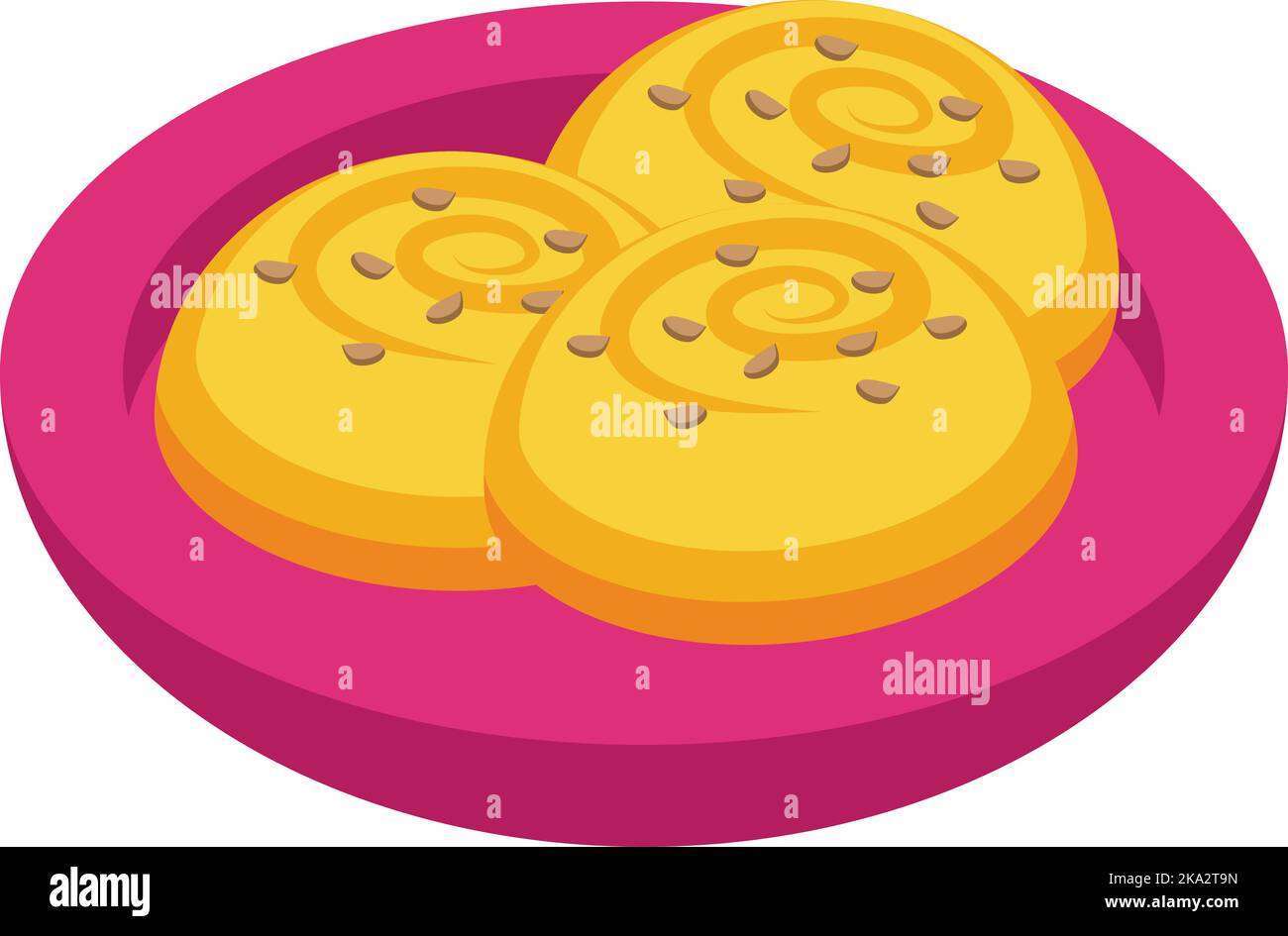 Bakery icon isometric vector. Food cake. Menu dish Stock Vector Image ...