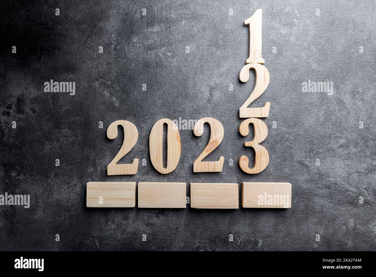 It's time for 2023. 2023 with a black background. Happy New Year 2023 ...