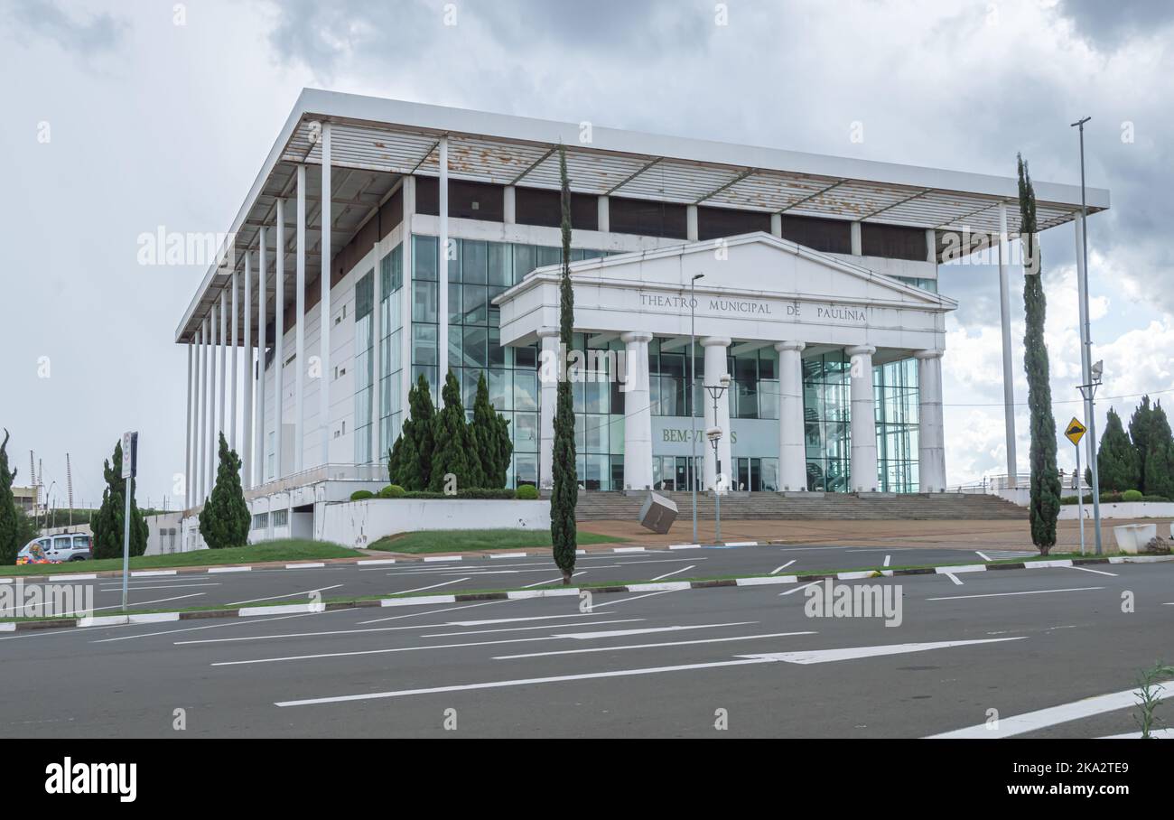 Paulinia-sp,Brazil-October 30,2022 : Paulinia Municipal Theatre "Teatro ...