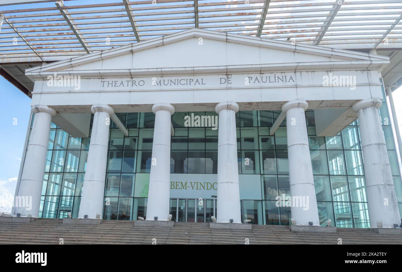 Paulinia-sp,Brazil-October 30,2022 : Paulinia Municipal Theatre "Teatro ...