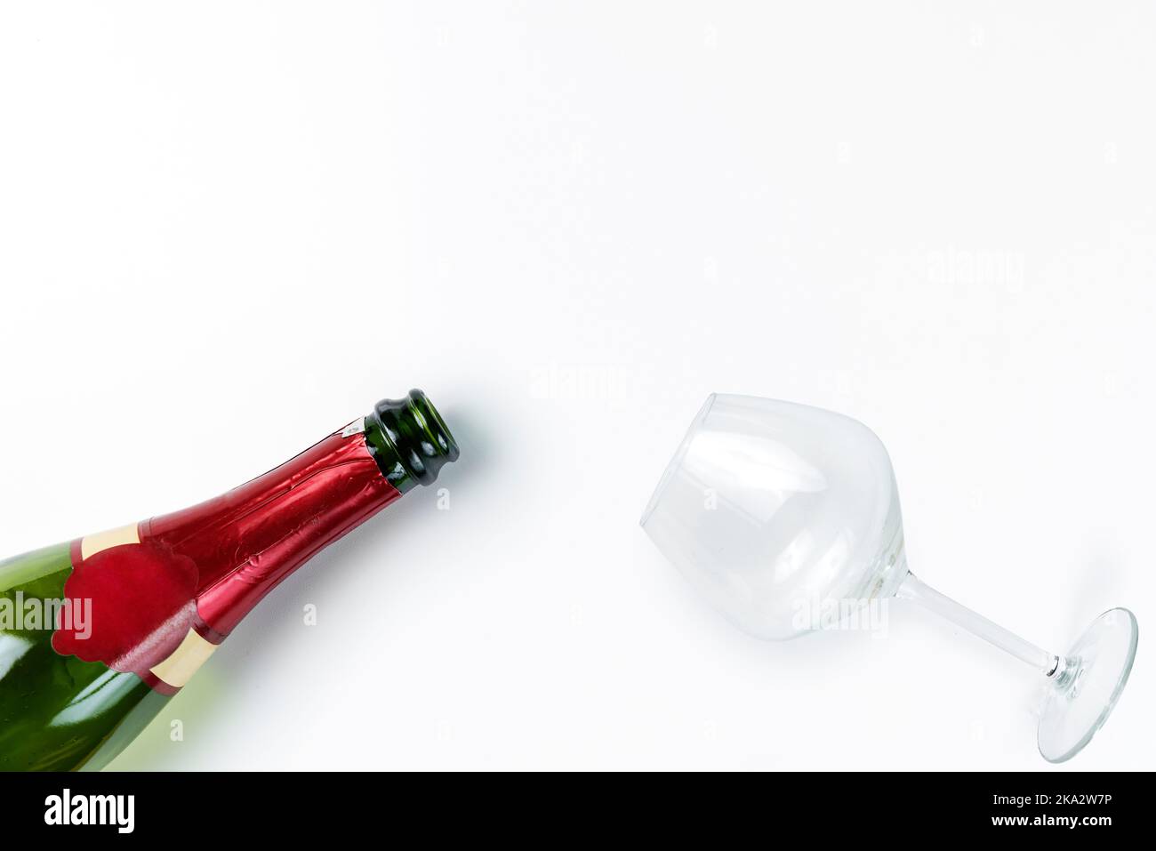 Bottle champagne glass on hi-res stock photography and images - Alamy
