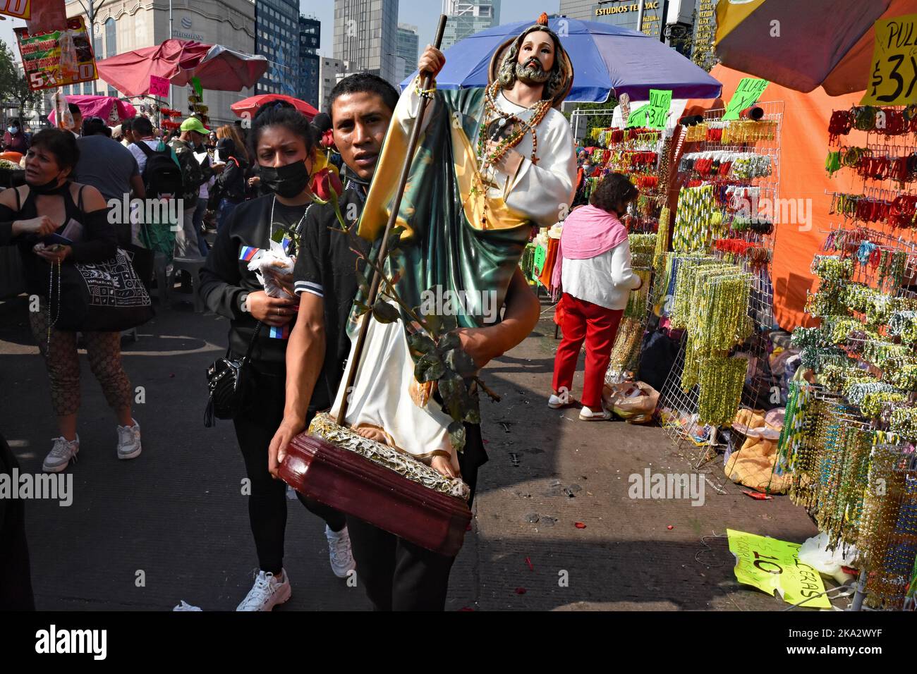 Mexico City, Mexico. 28th Oct, 2022. San Judas Tadeo or Saint Jude ...